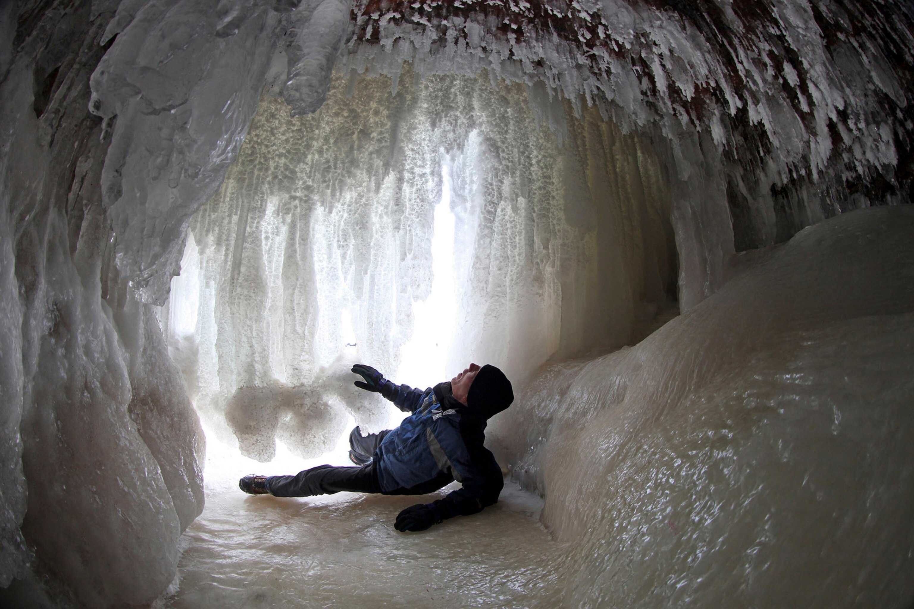 Pictures: Winter Splendor Unveiled at Ice Caves