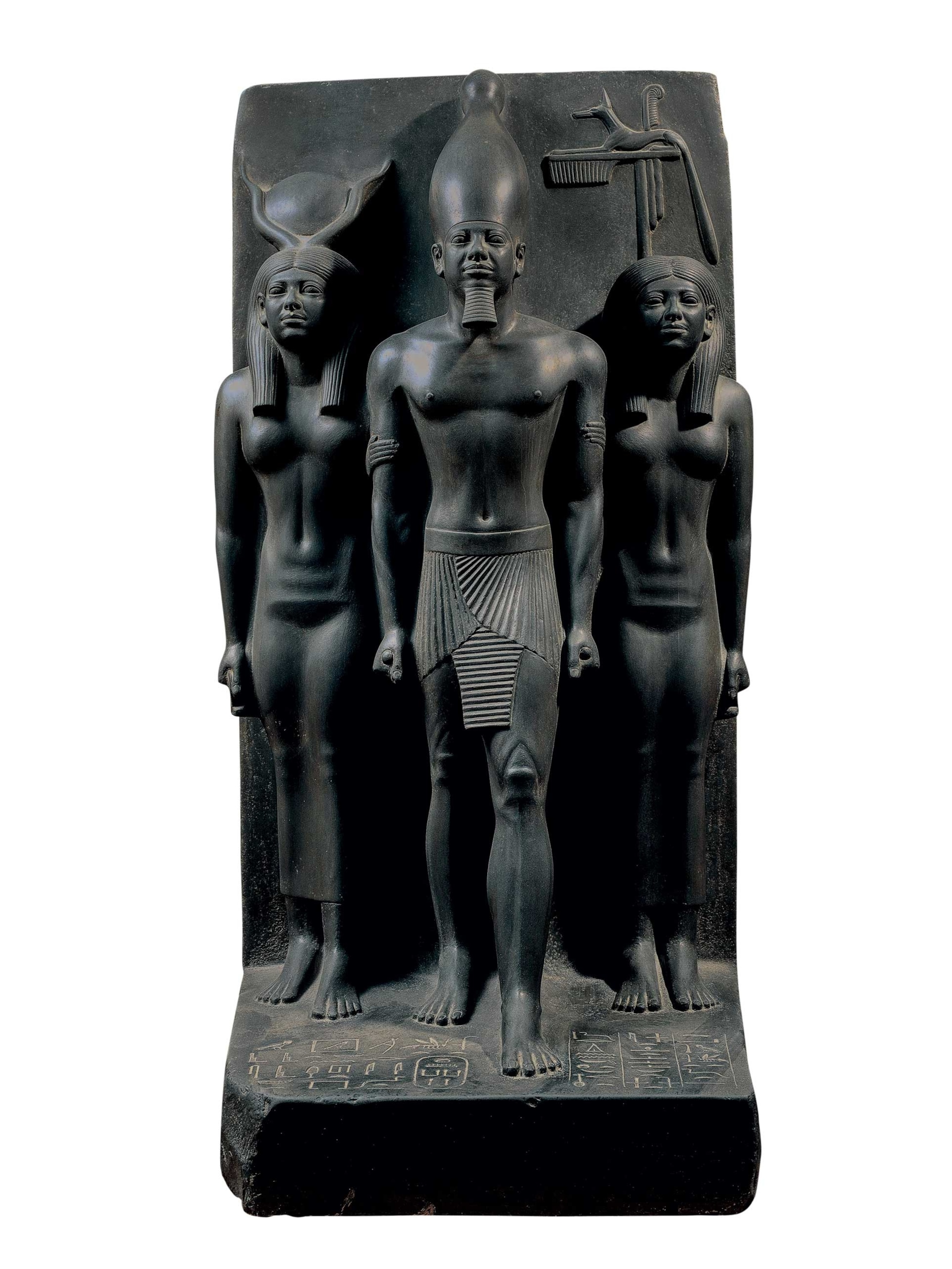 The buried statues of King Menkaure