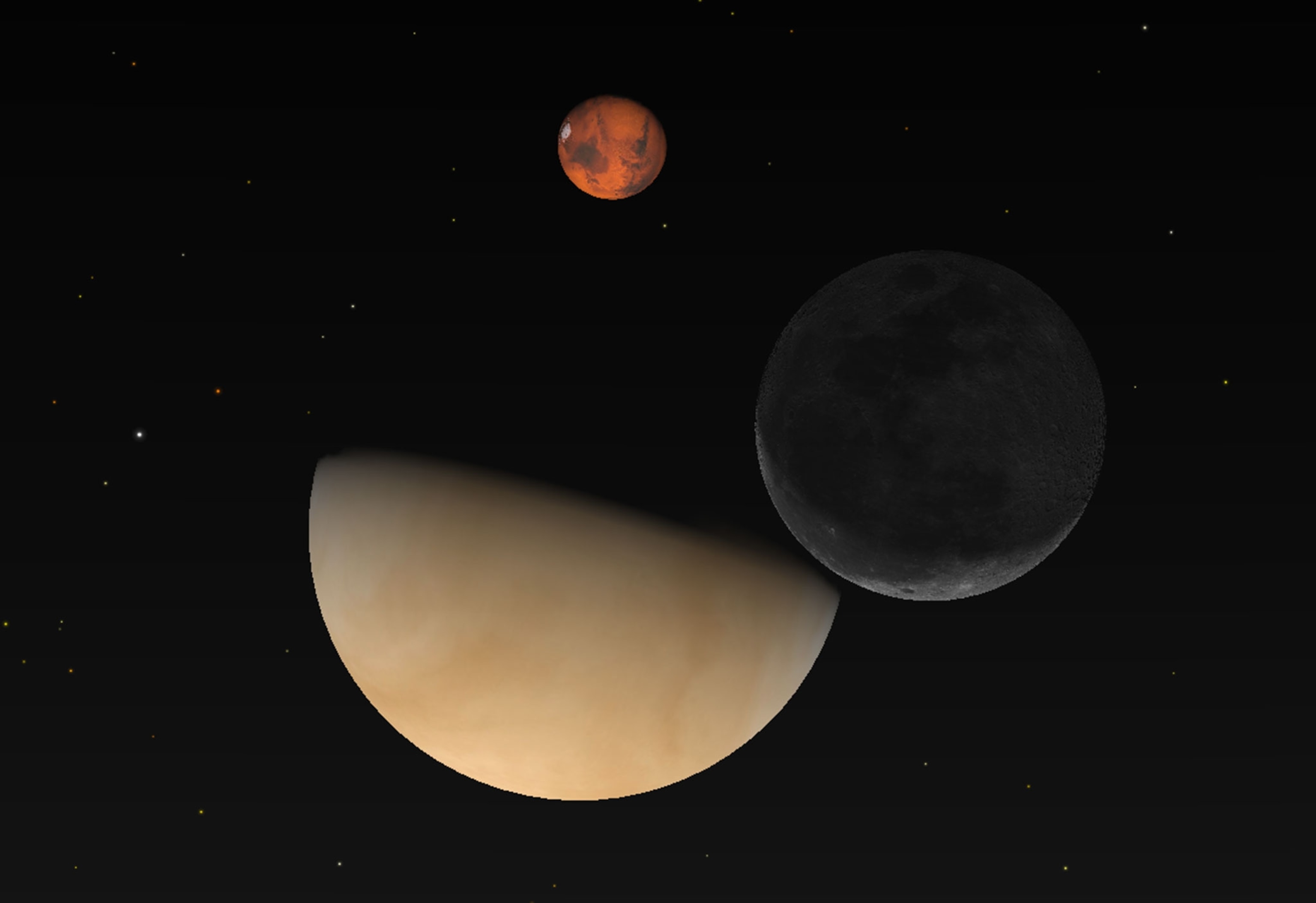 This Week’s Night Sky: Planets and Moon Meet Up | National Geographic