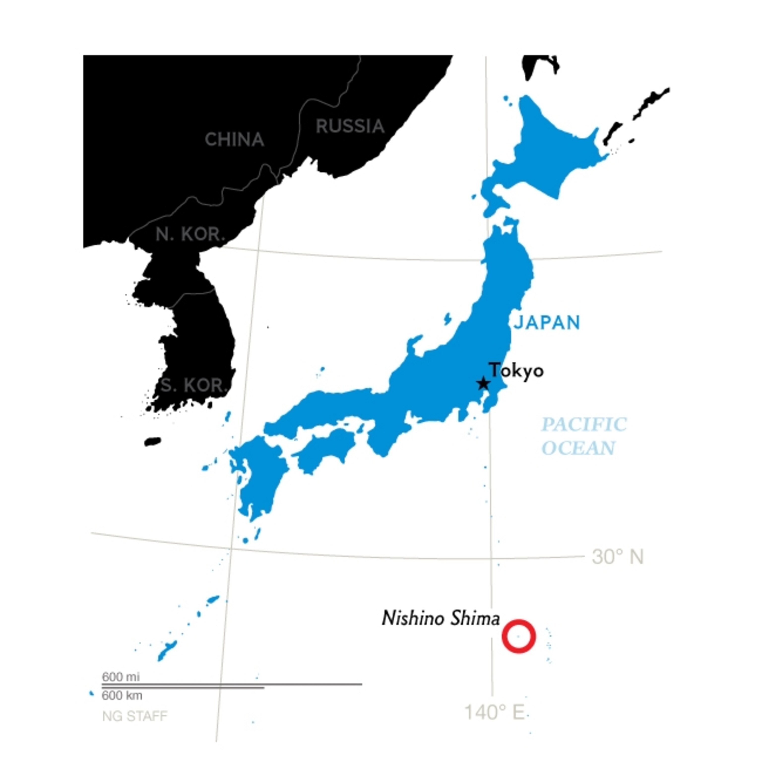 Japan's Newest Island Triples in Size