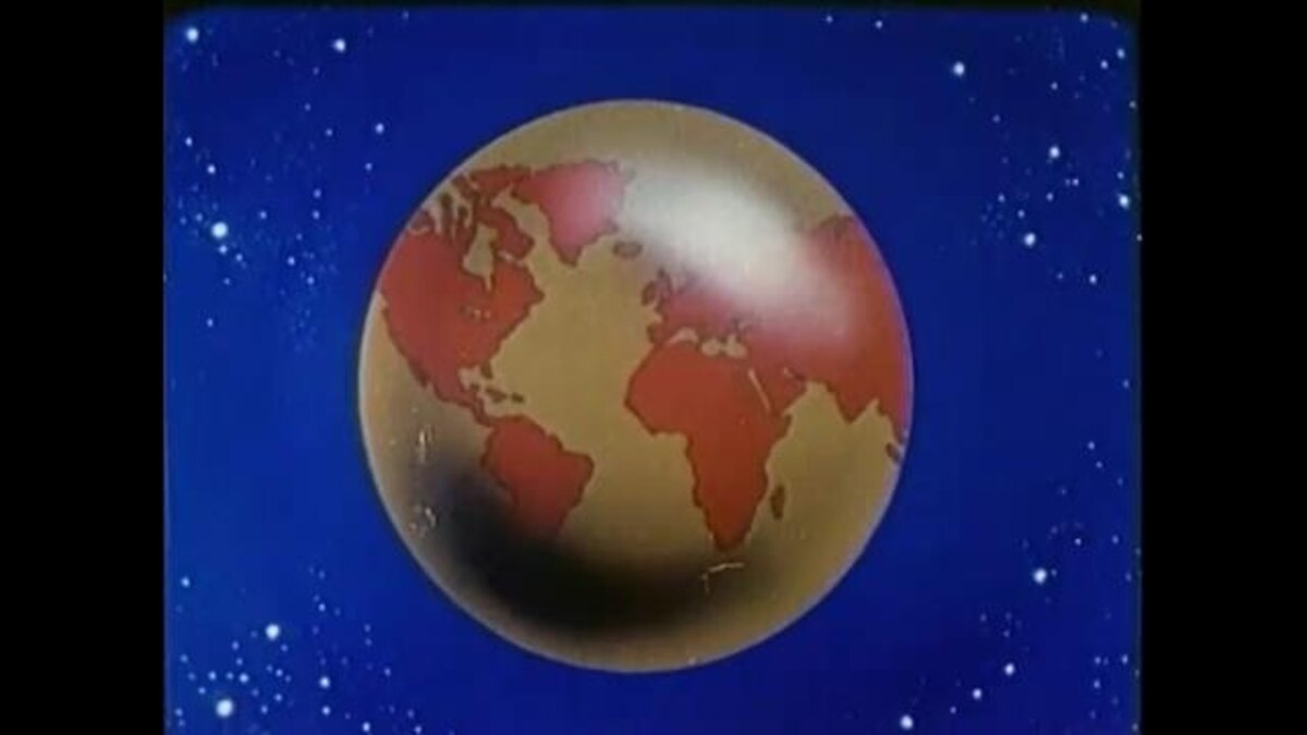 1945 Air Map Of The World - Map