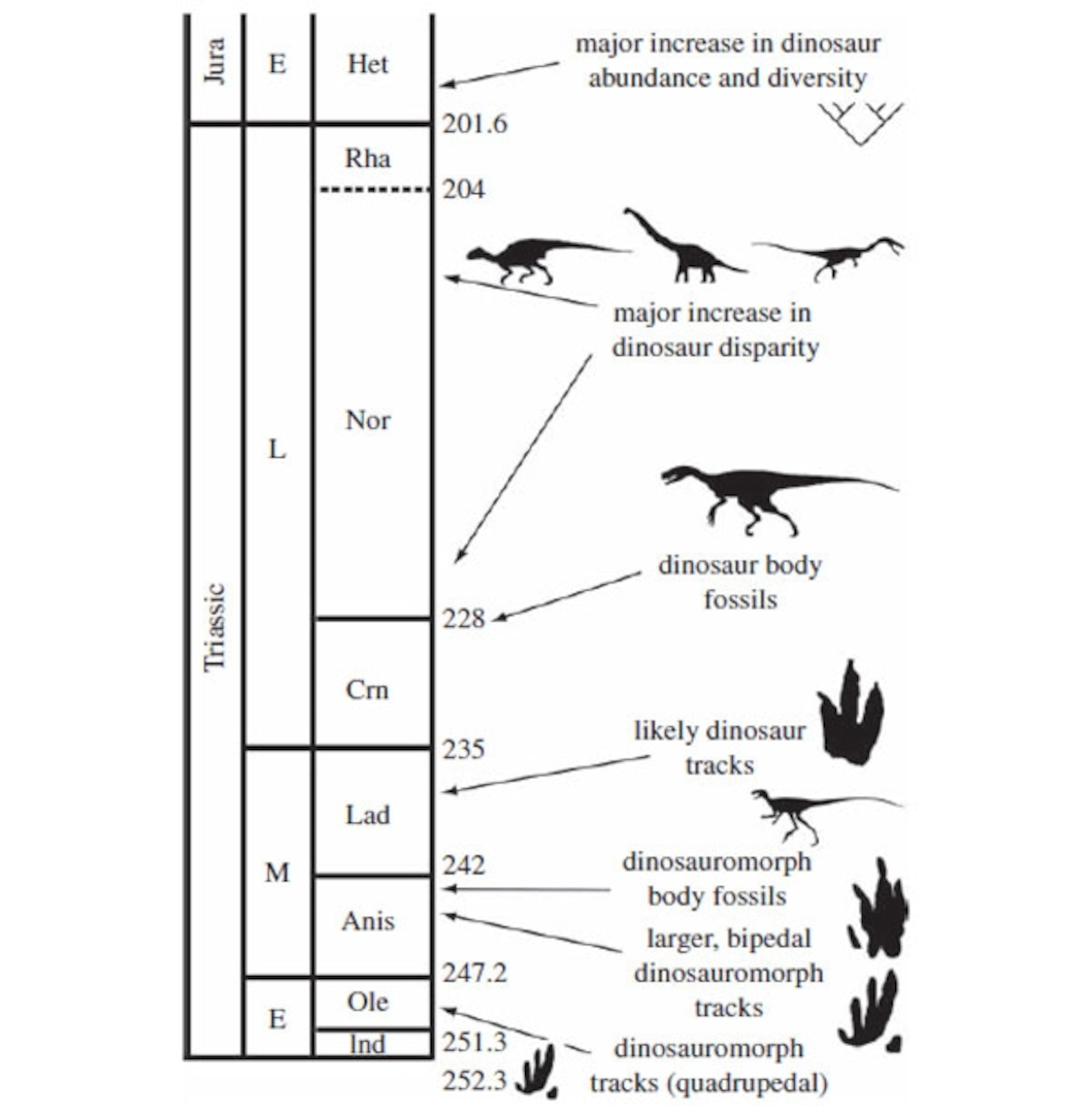 Walking with dinosaur ancestors – footprints put dinosaur-like beasts ...