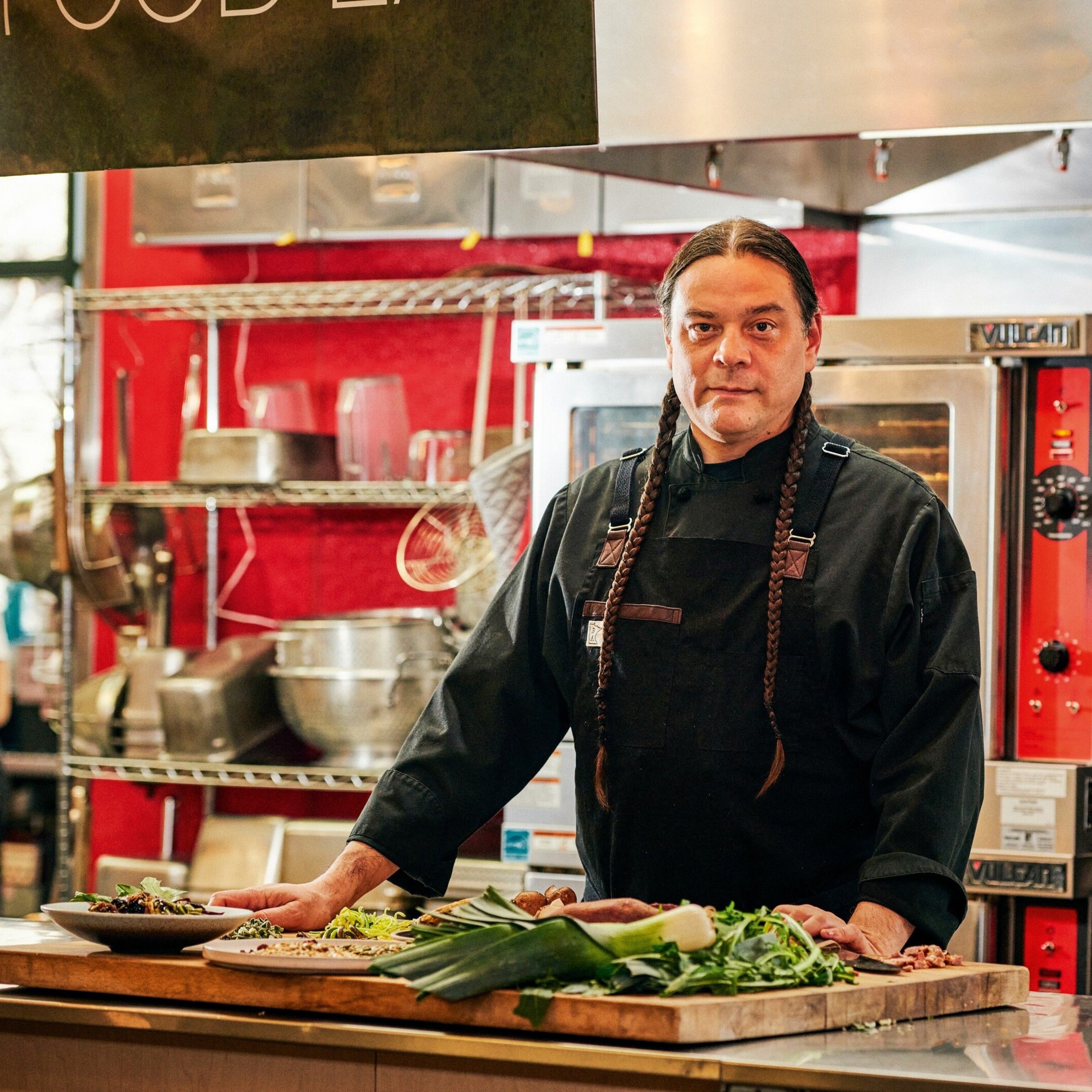 Sharing a Native American feast in South Dakota