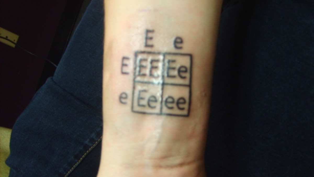 Science Tattoos: Remember Your Punnett Square