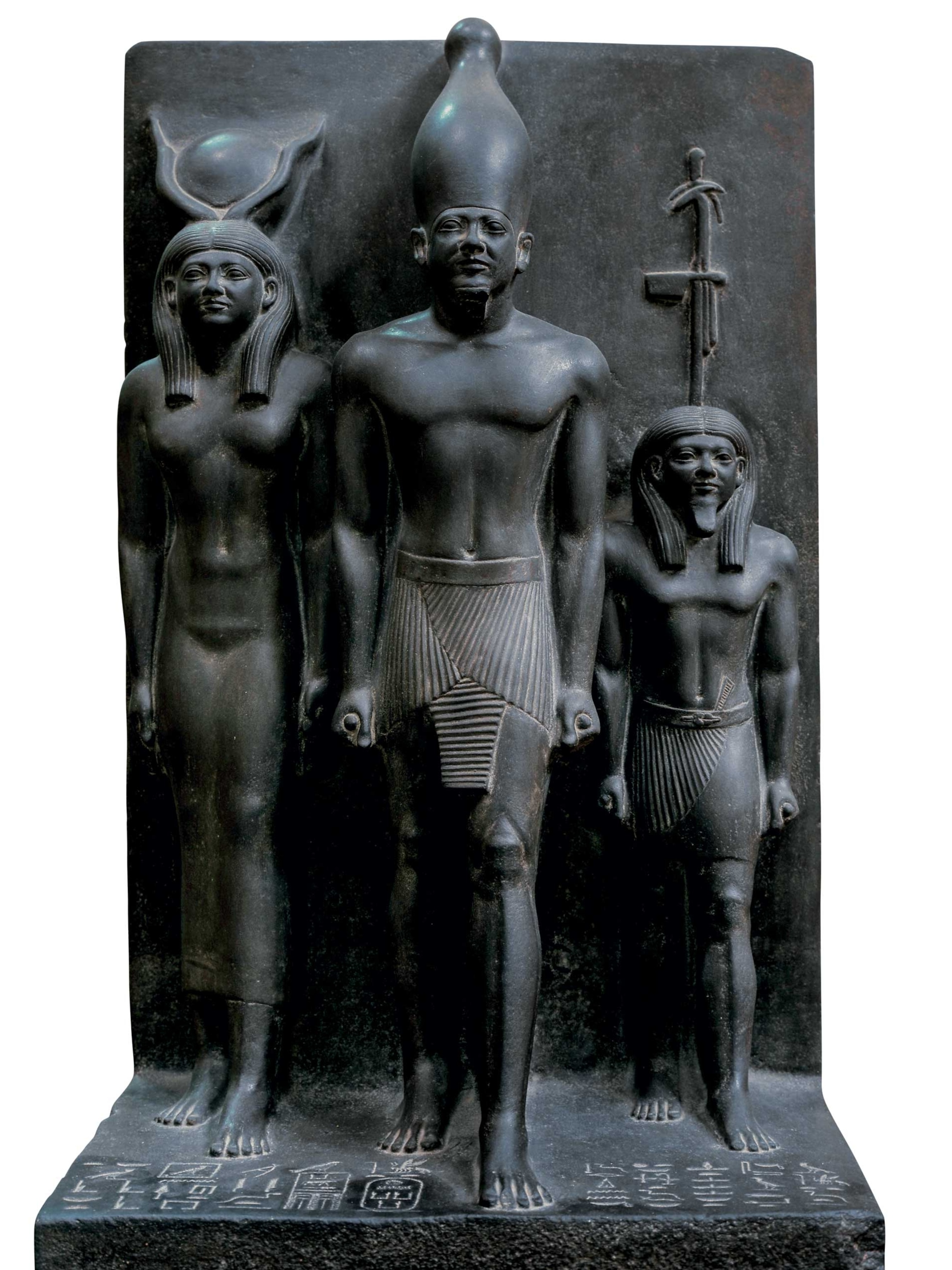 The buried statues of King Menkaure