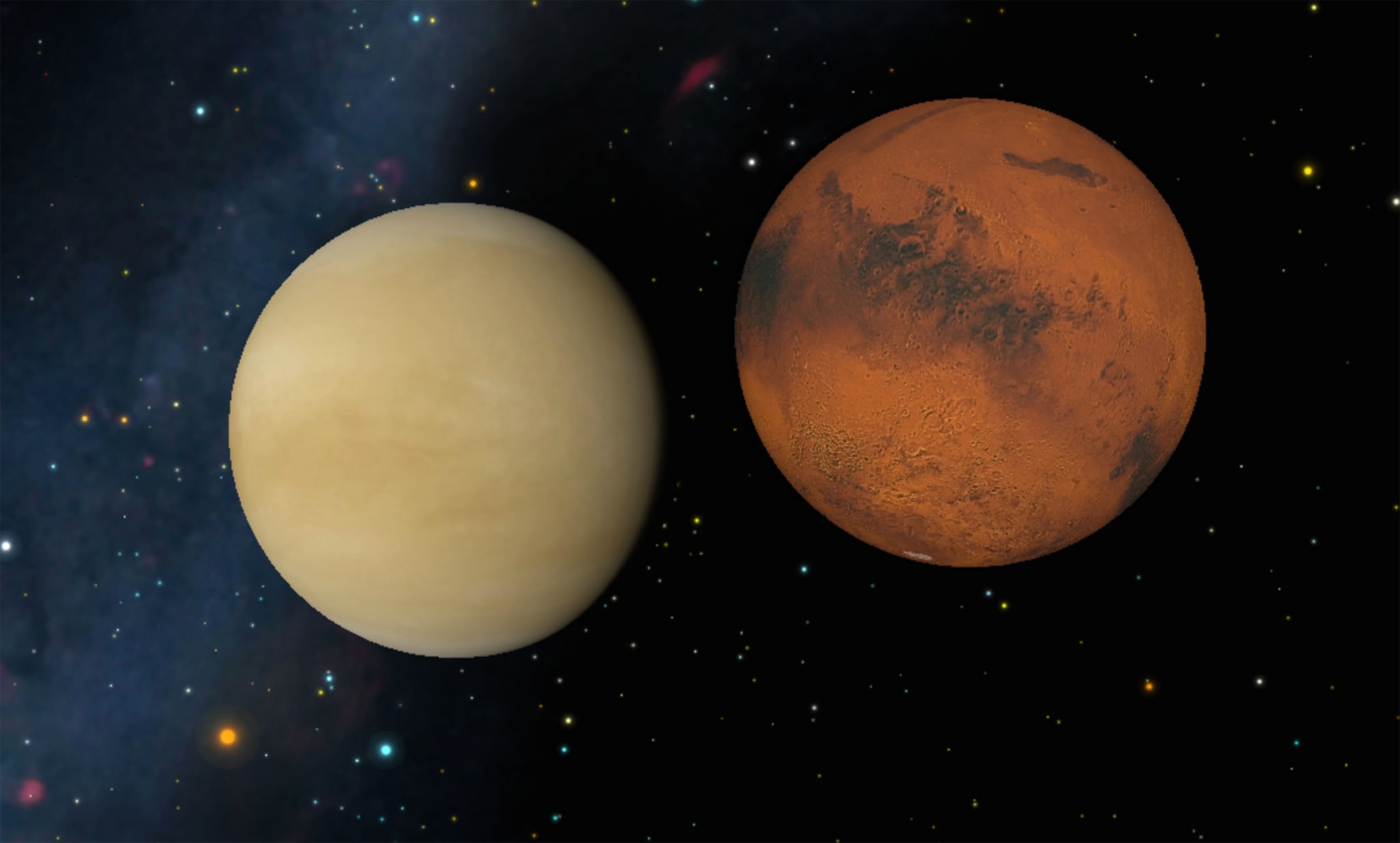 4 Sky Events This Week: Mars Snuggles With Venus, Green Comet Rings a ...