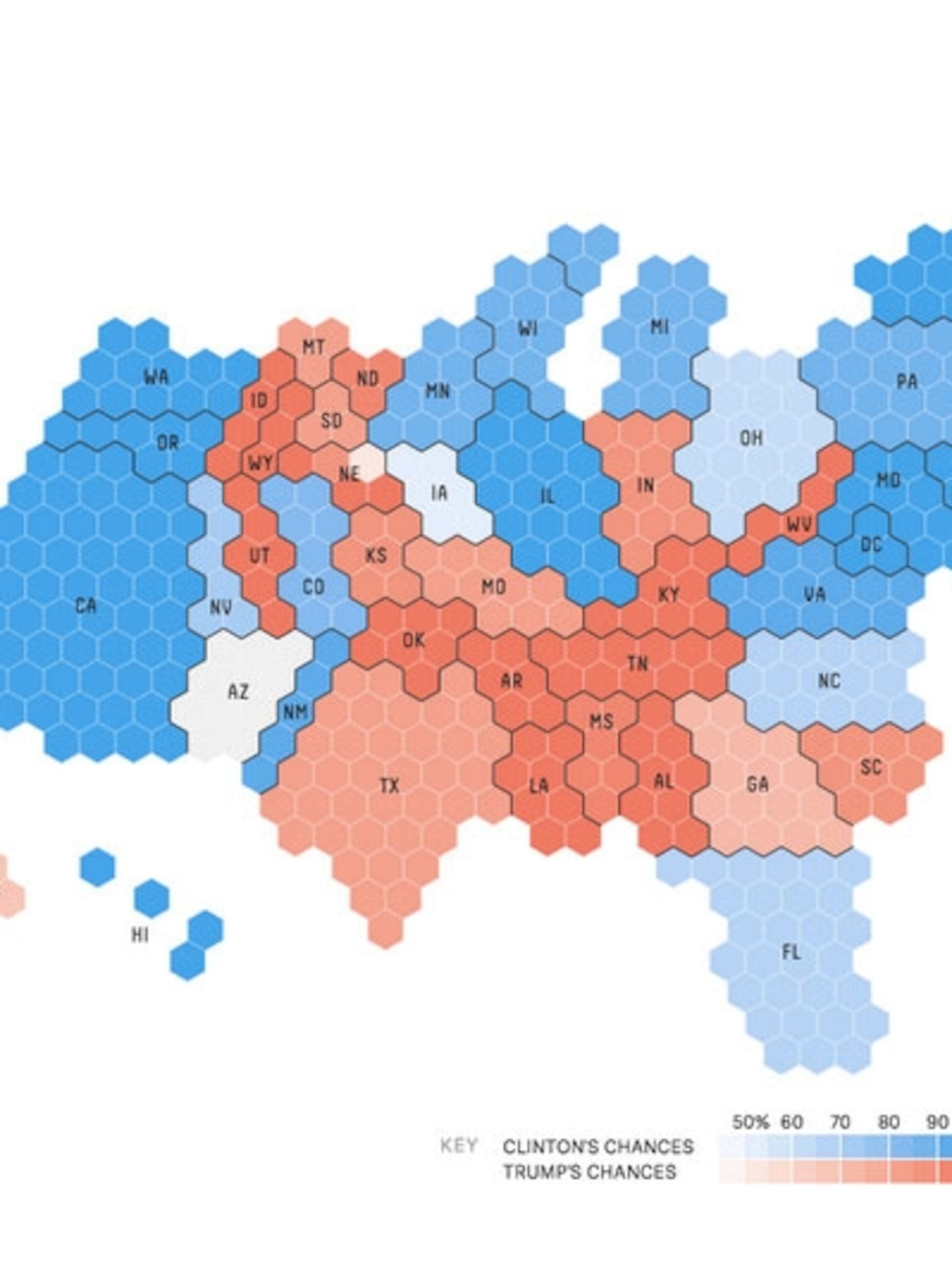 After Election Electoral College Map