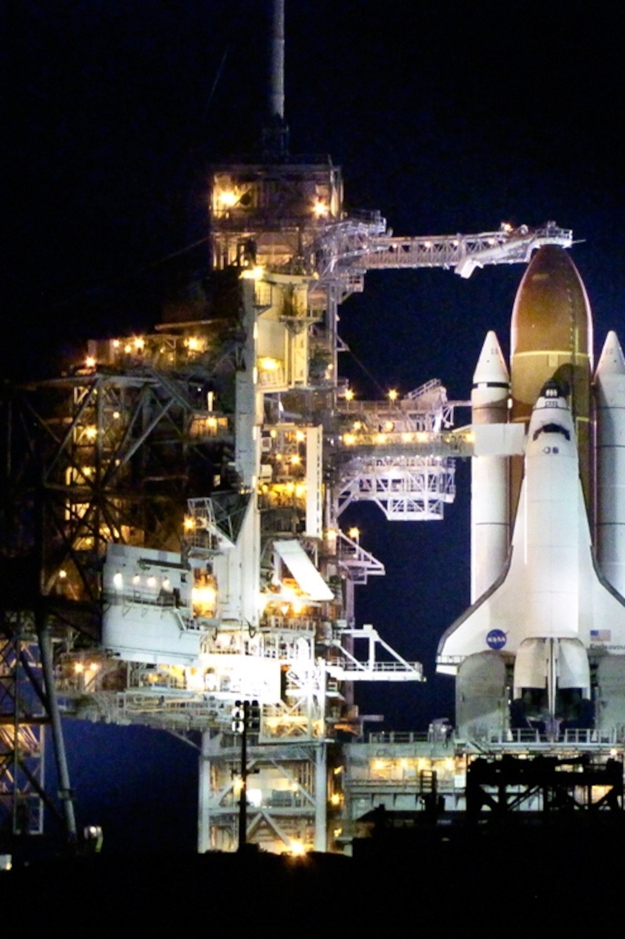 Night Space Shuttle Viewing