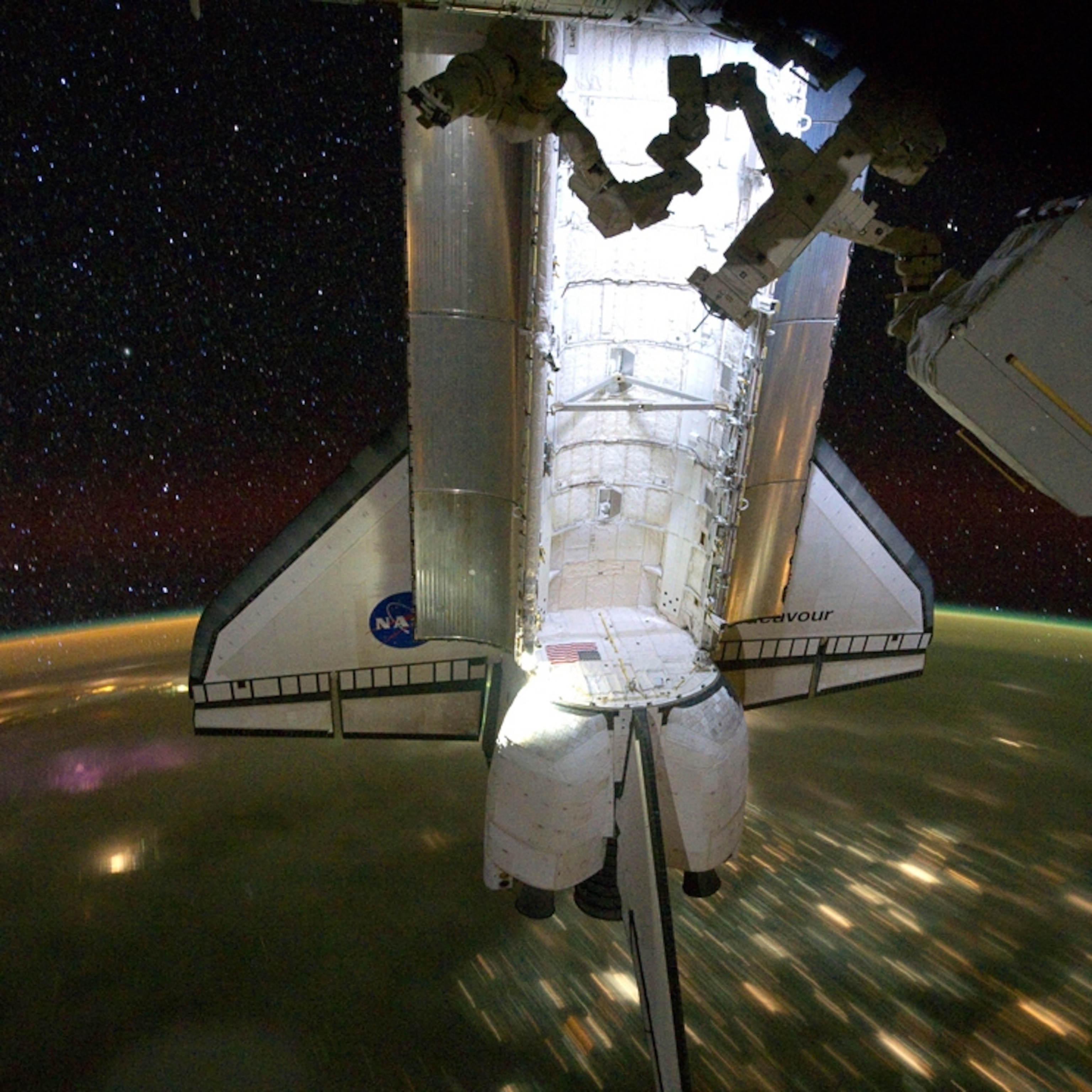 Endeavor Space Shuttle Explosion In Space
