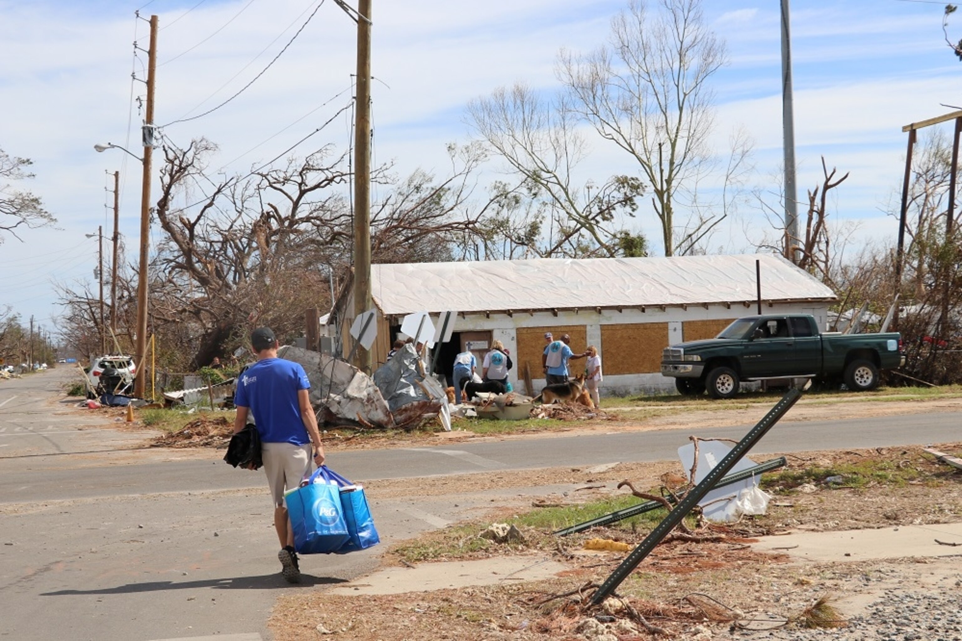 When disaster strikes, hope comes in clean clothes