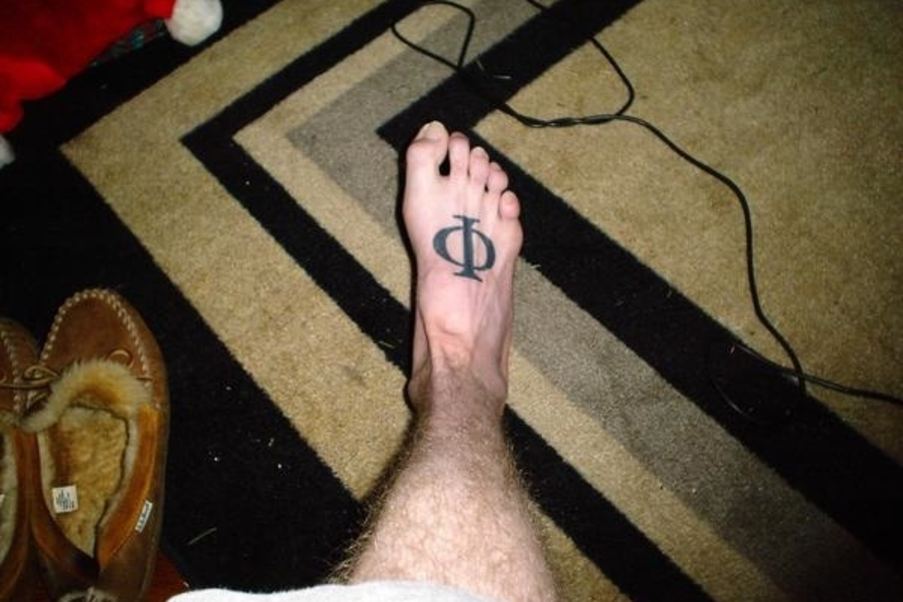 Theta Symbol Tattoo