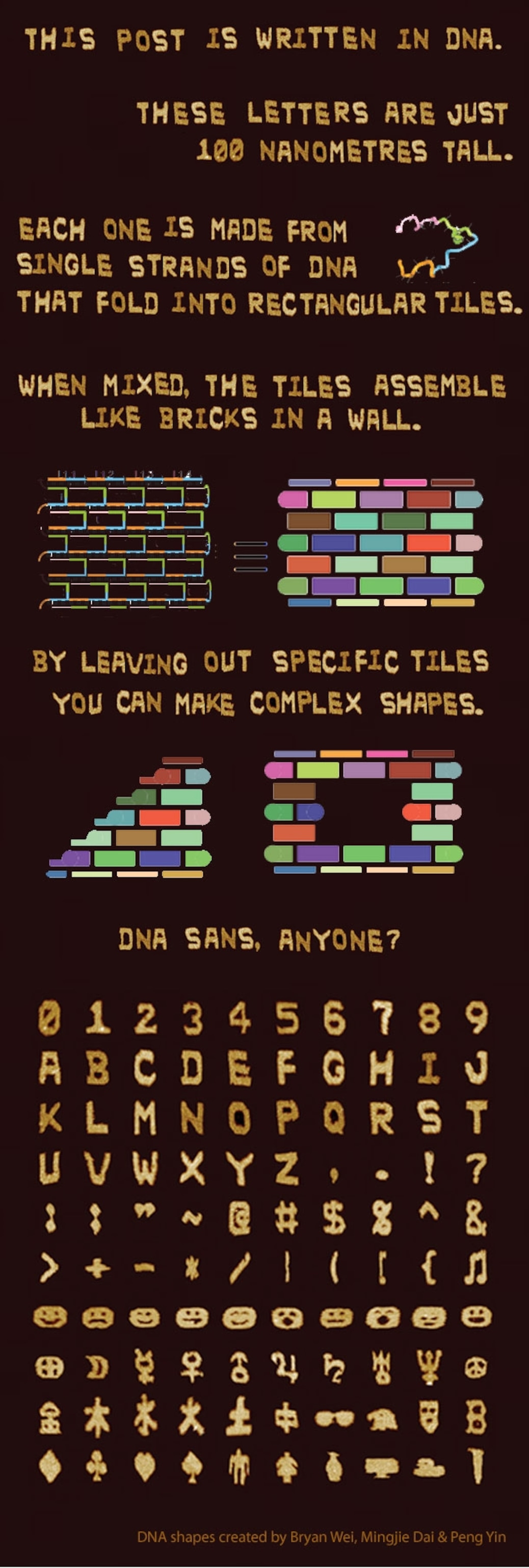This post is written in a font made of DNA | National Geographic