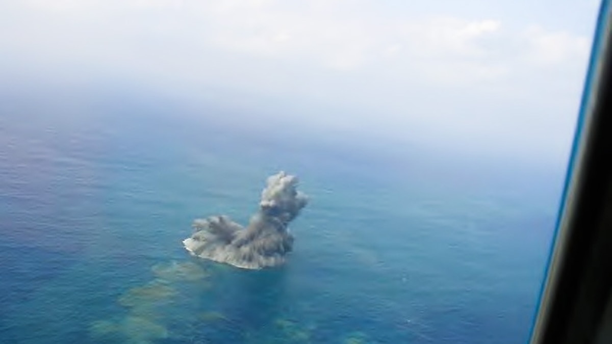 Pictures: Undersea Volcano Erupts, May Form New Island | National ...