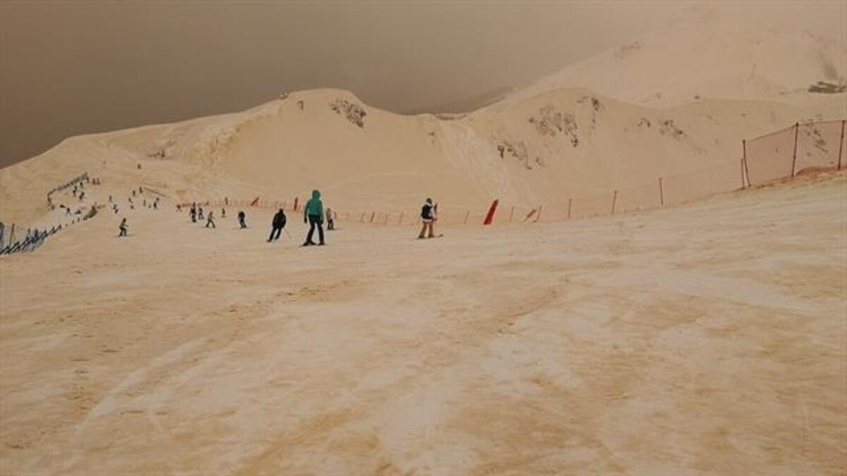 Why Snow in Eastern Europe Is Turning Orange