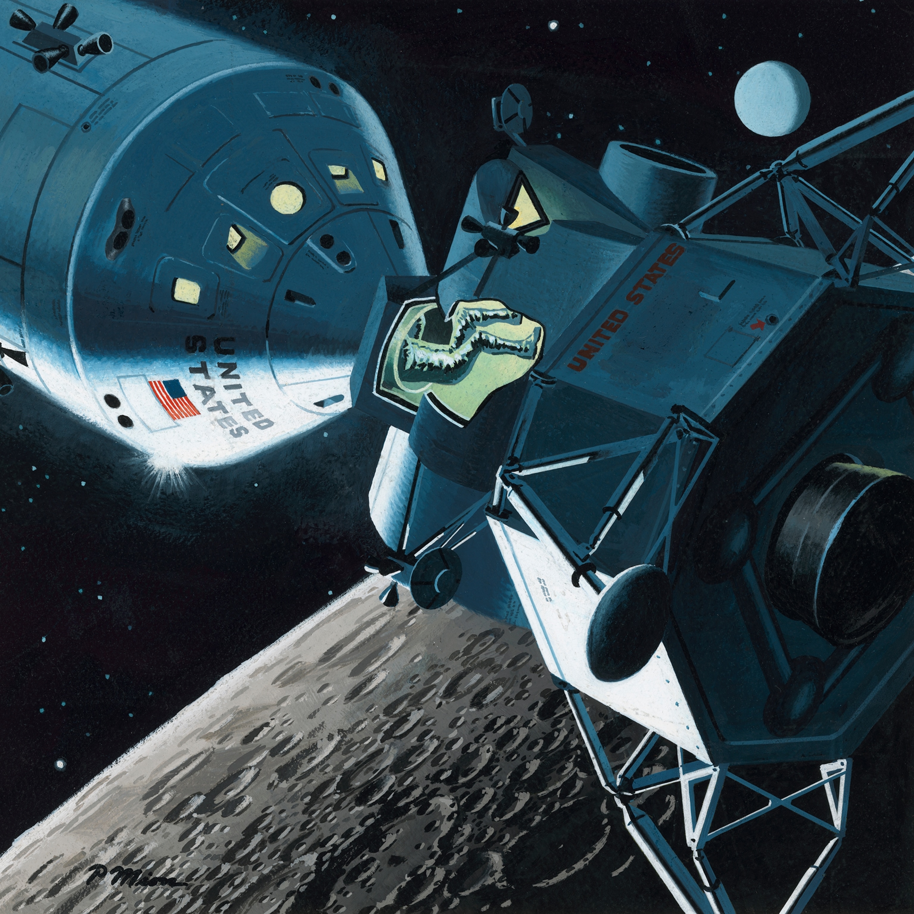 Apollo 11: See Our Vintage Moon Landing Illustrations