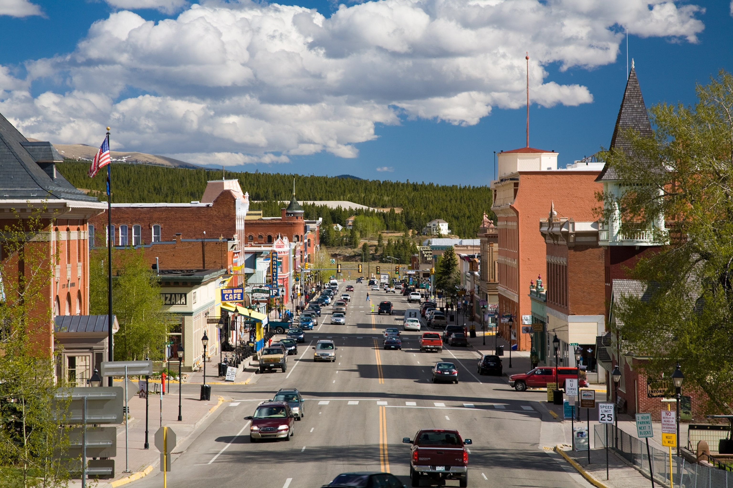 Walk across sky in high-elevation Leadville, CO