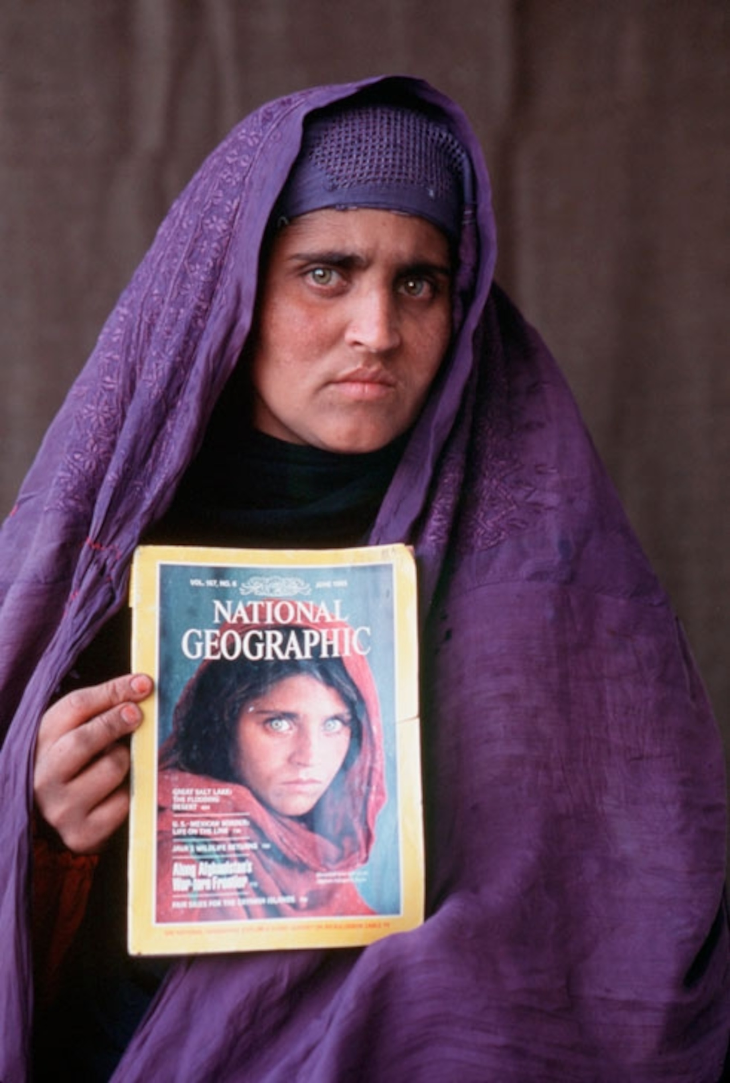 National Geographic Magazine Cover Afghansk Jente Copertina Della