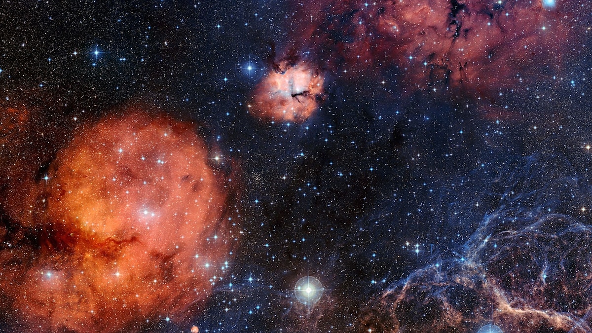 Newborn Stars Sculpt a Treacherous Celestial Landscape
