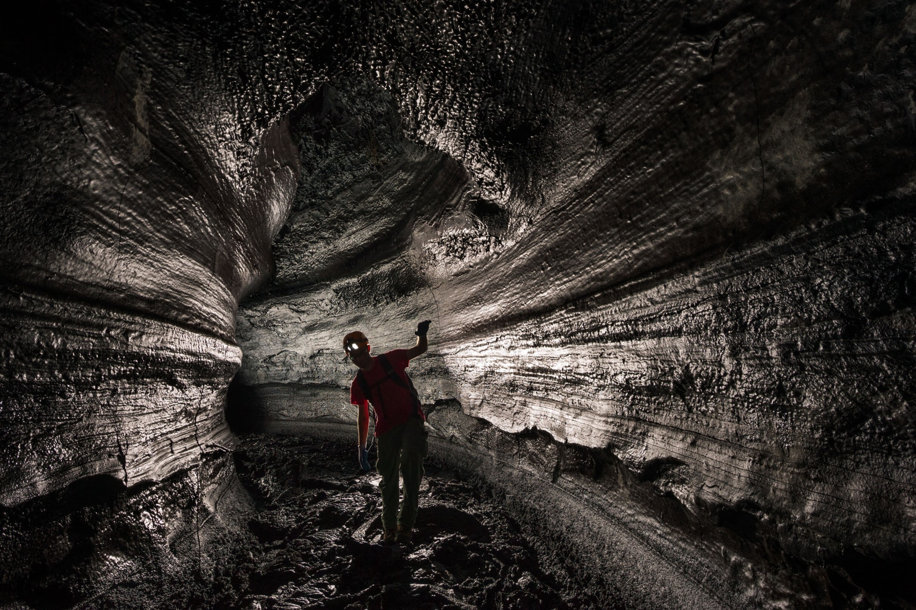 Inside the Deep Caves Carved by Lava