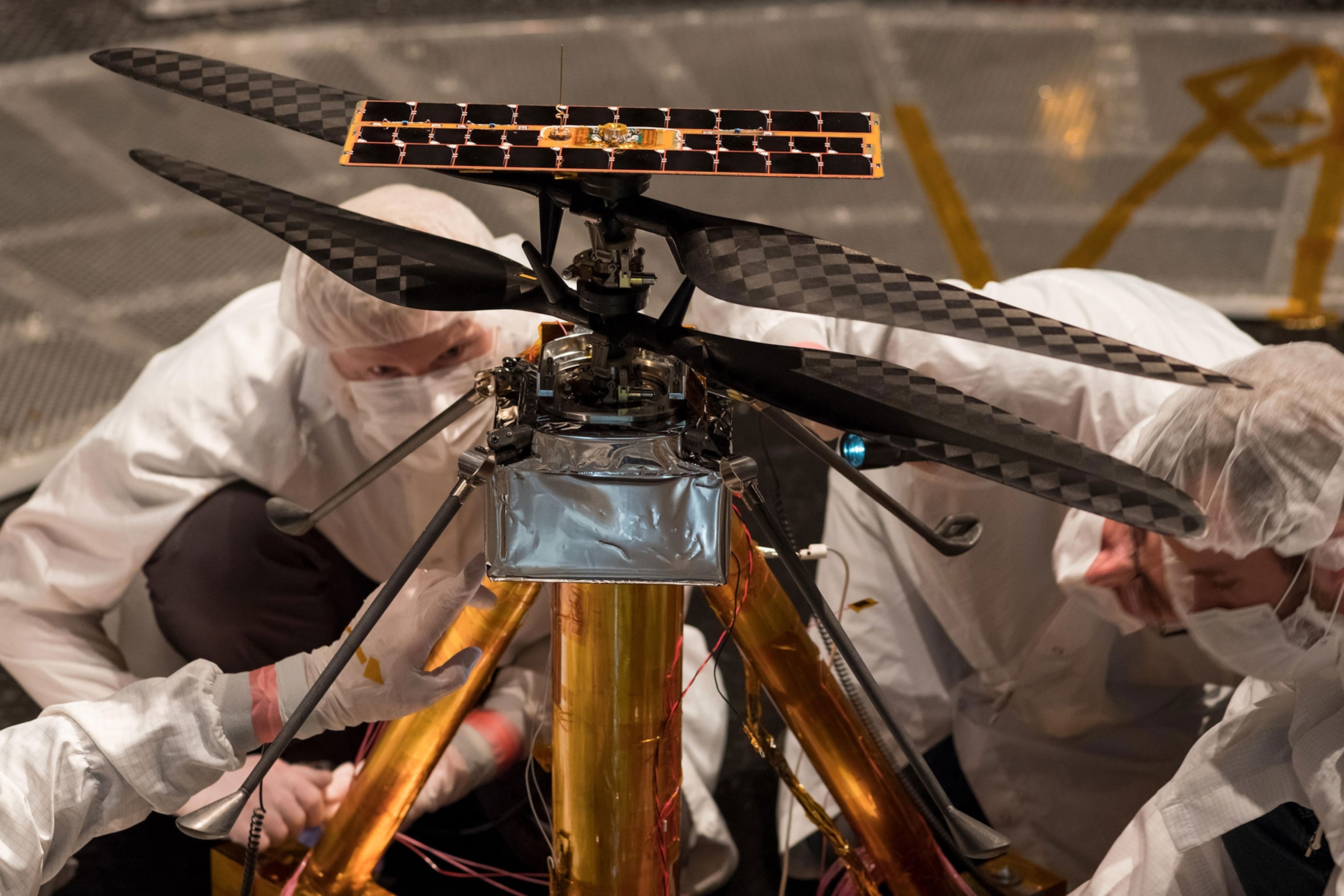 NASA Mars helicopter makes history as first vehicle to fly on another ...