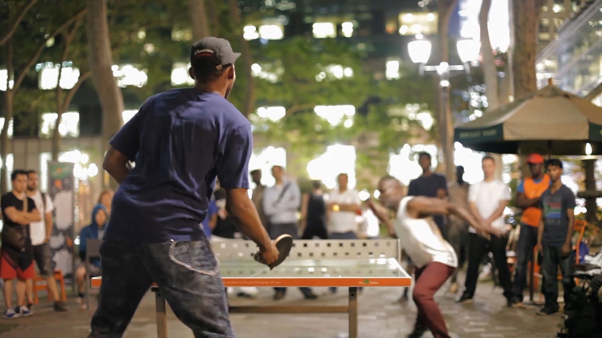 Ping pong players find community in New York's Bryant Park | National ...