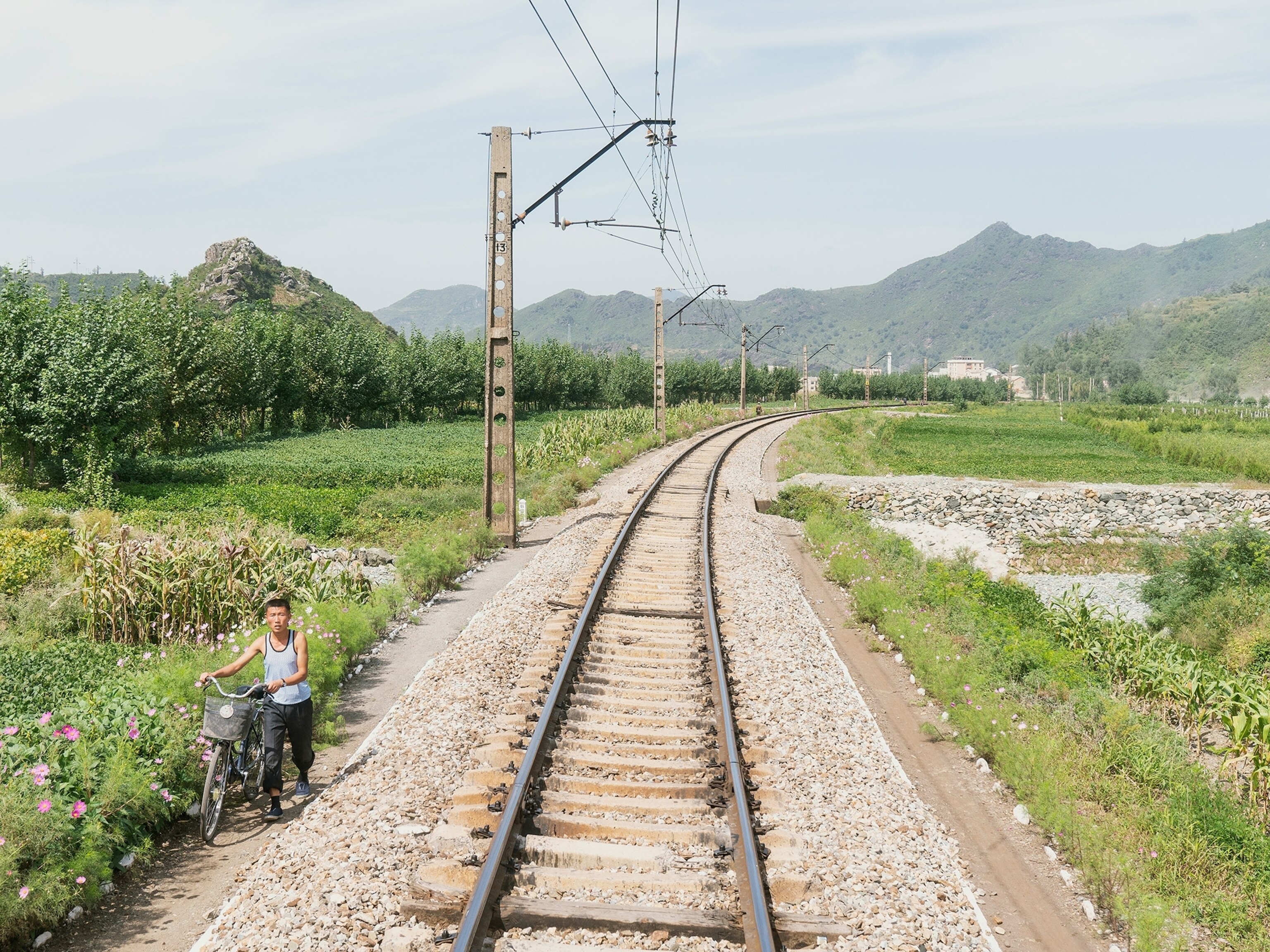 Pictures of a train ride through North Korea