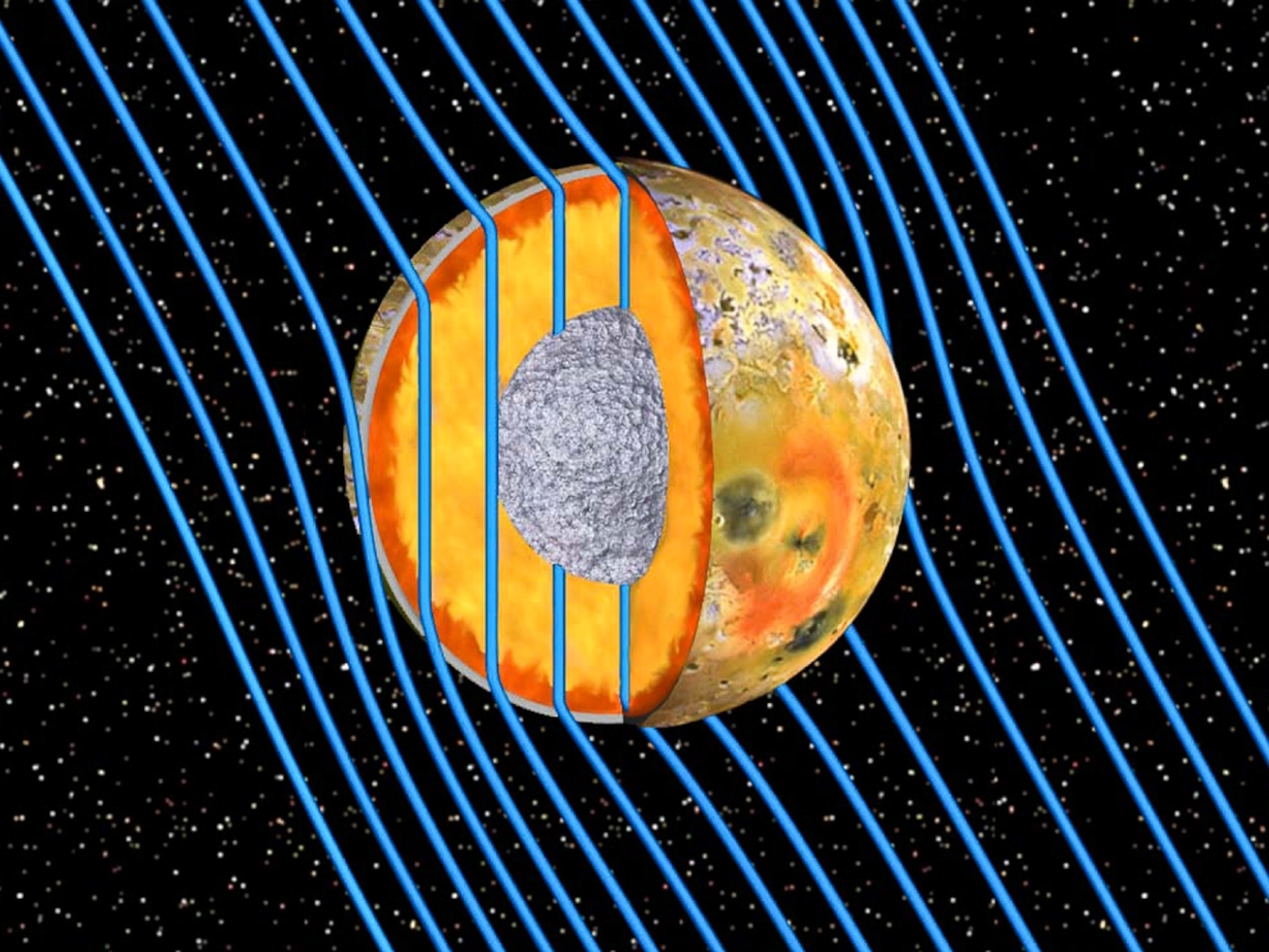 Deep Magma Ocean Fuels Hundreds of Volcanoes on Jupiter Moon