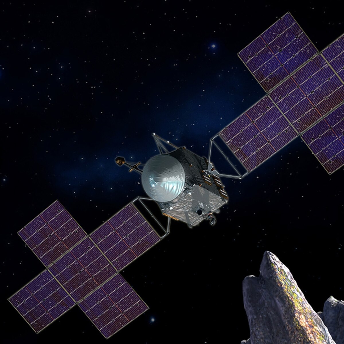 Heavy-metal space volcanoes may have forged gem-studded meteorites