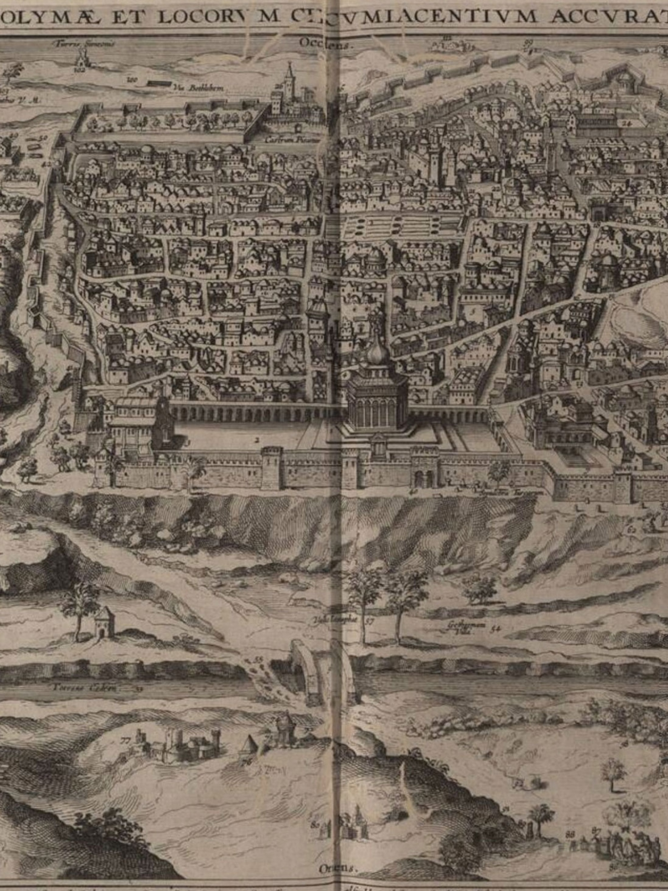 Ancient Bethlehem City Map