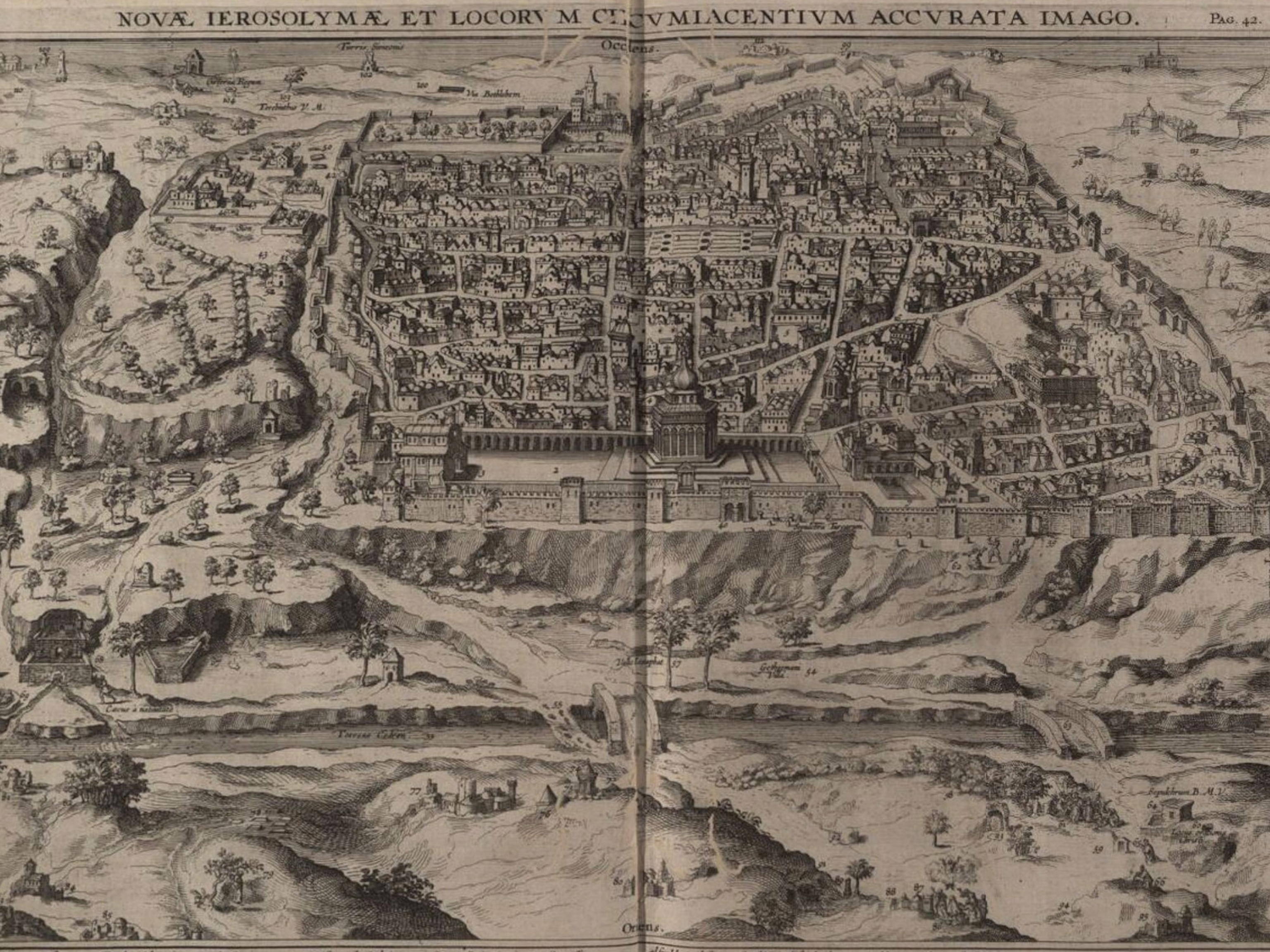 Medieval maps imagine Jerusalem in the time of Jesus