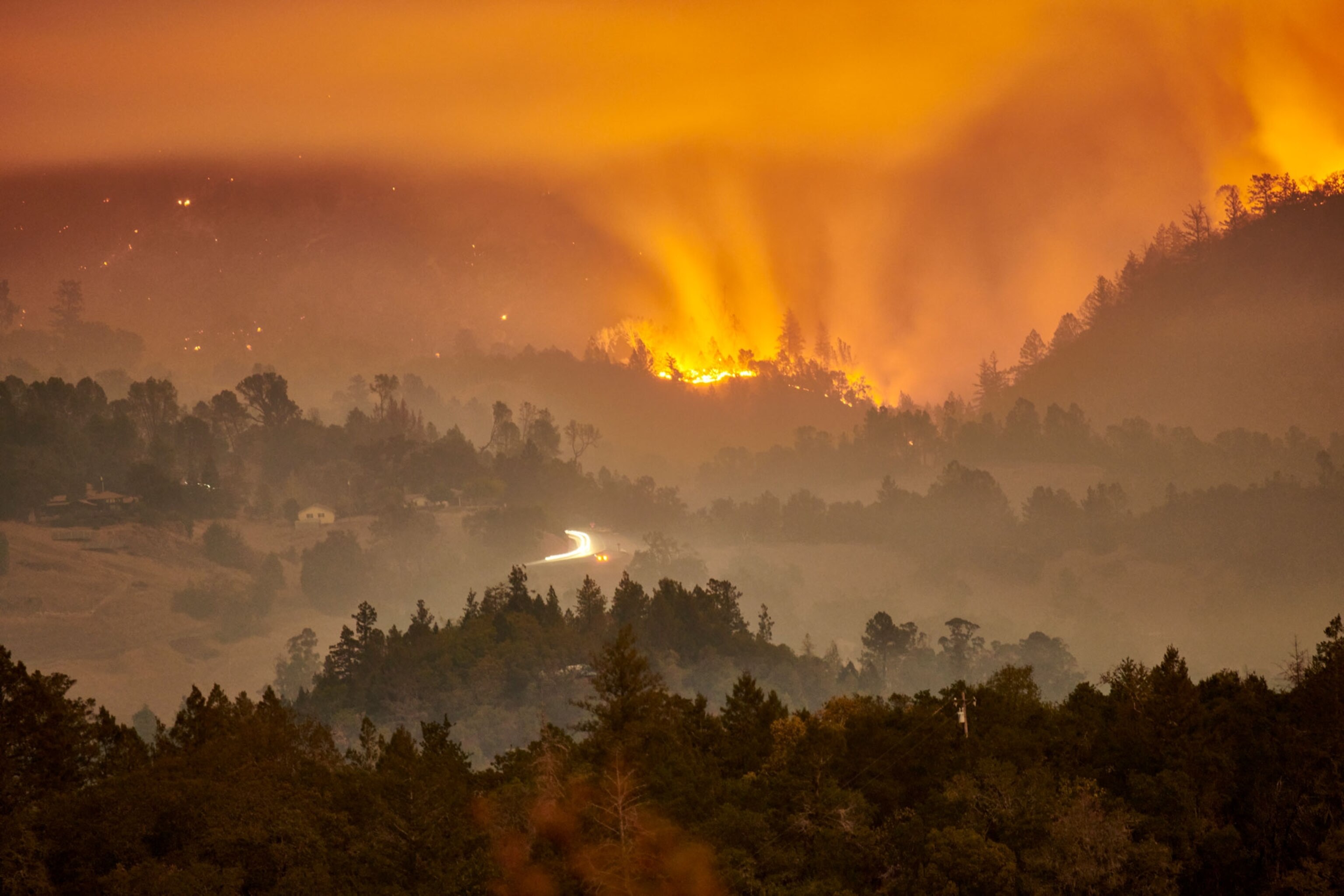 Wildfires can intensify destructive storms half a continent away