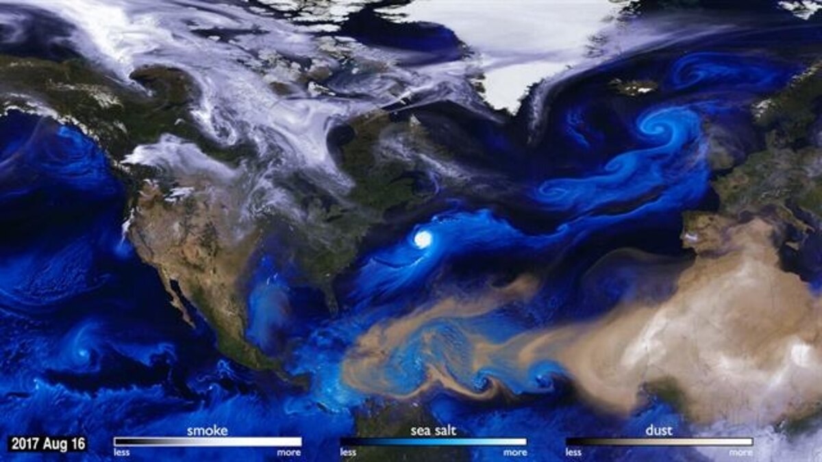 NASA Satellite Visualization Shows 2017 Hurricane Season With Aerosols