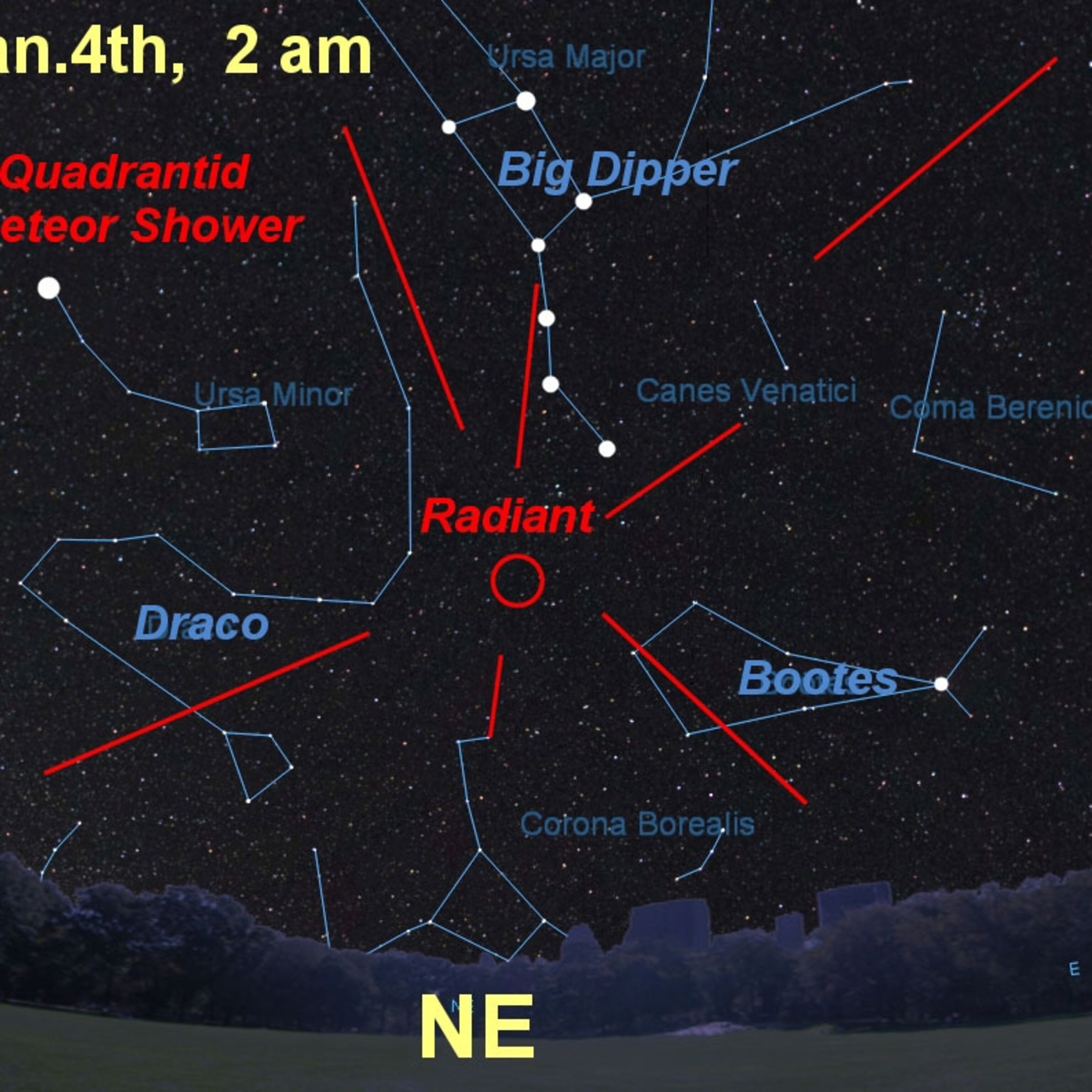 2018's First Meteor Shower and More Can't-Miss Sky Events in January