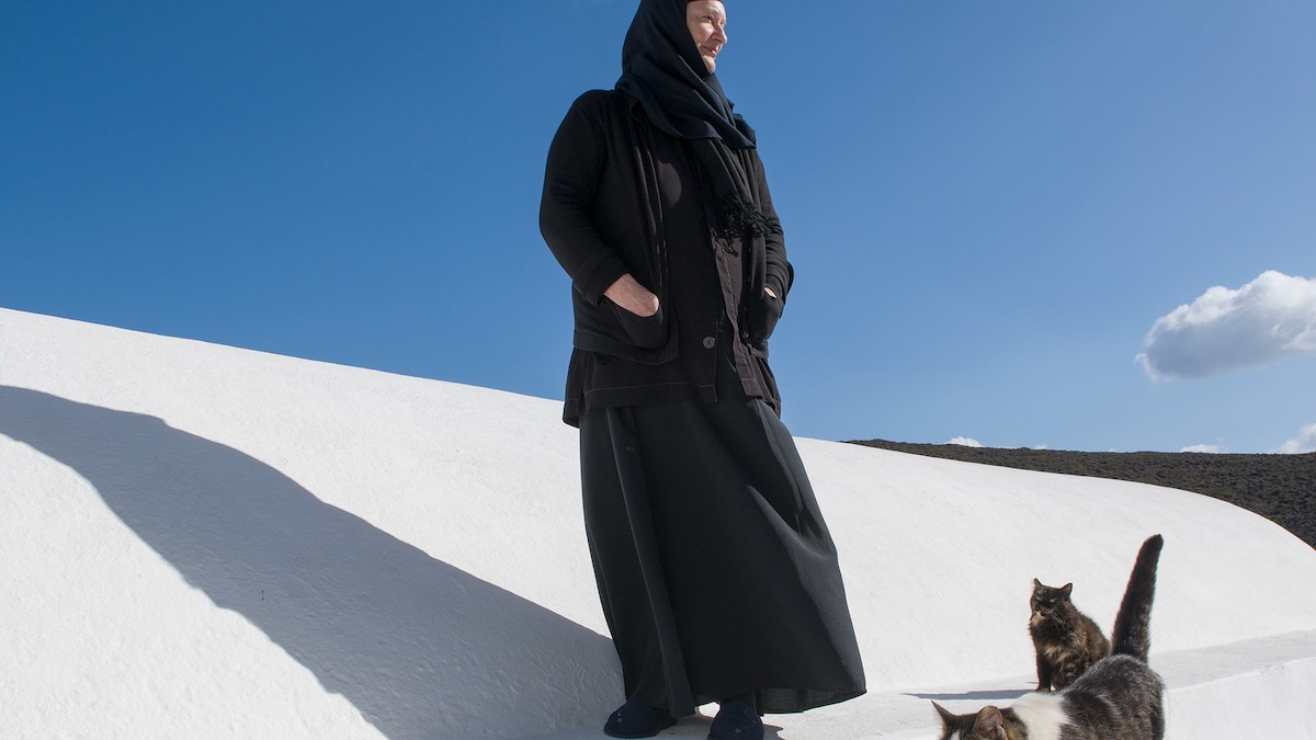 Meet the tourist who became the only nun on Amorgos, Greece | National ...