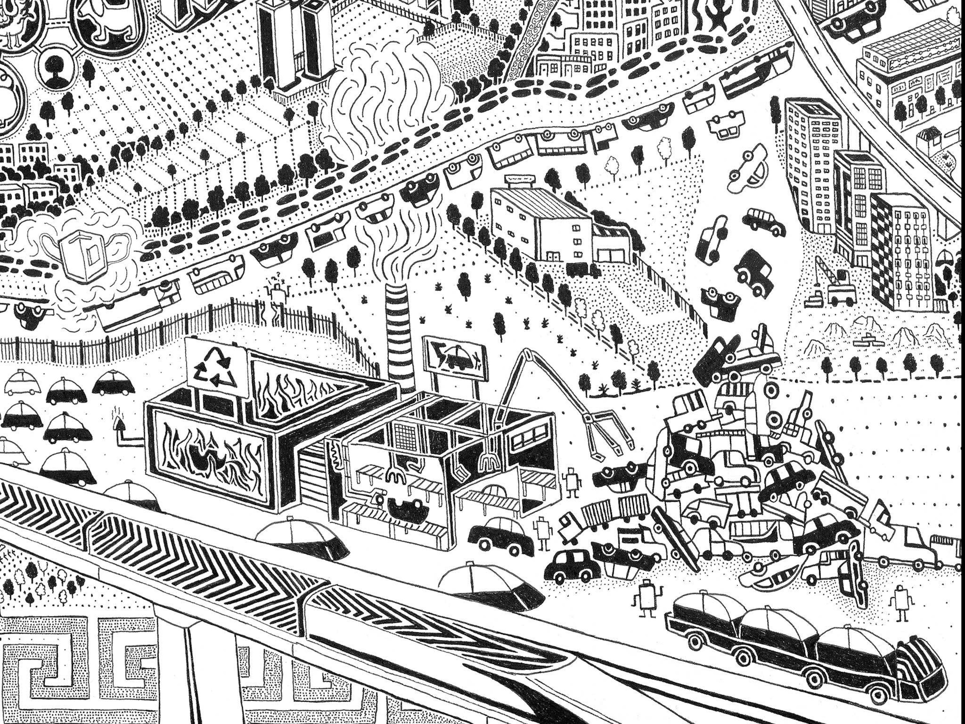 See Beijing in This Incredibly Detailed, Hand-Drawn Map