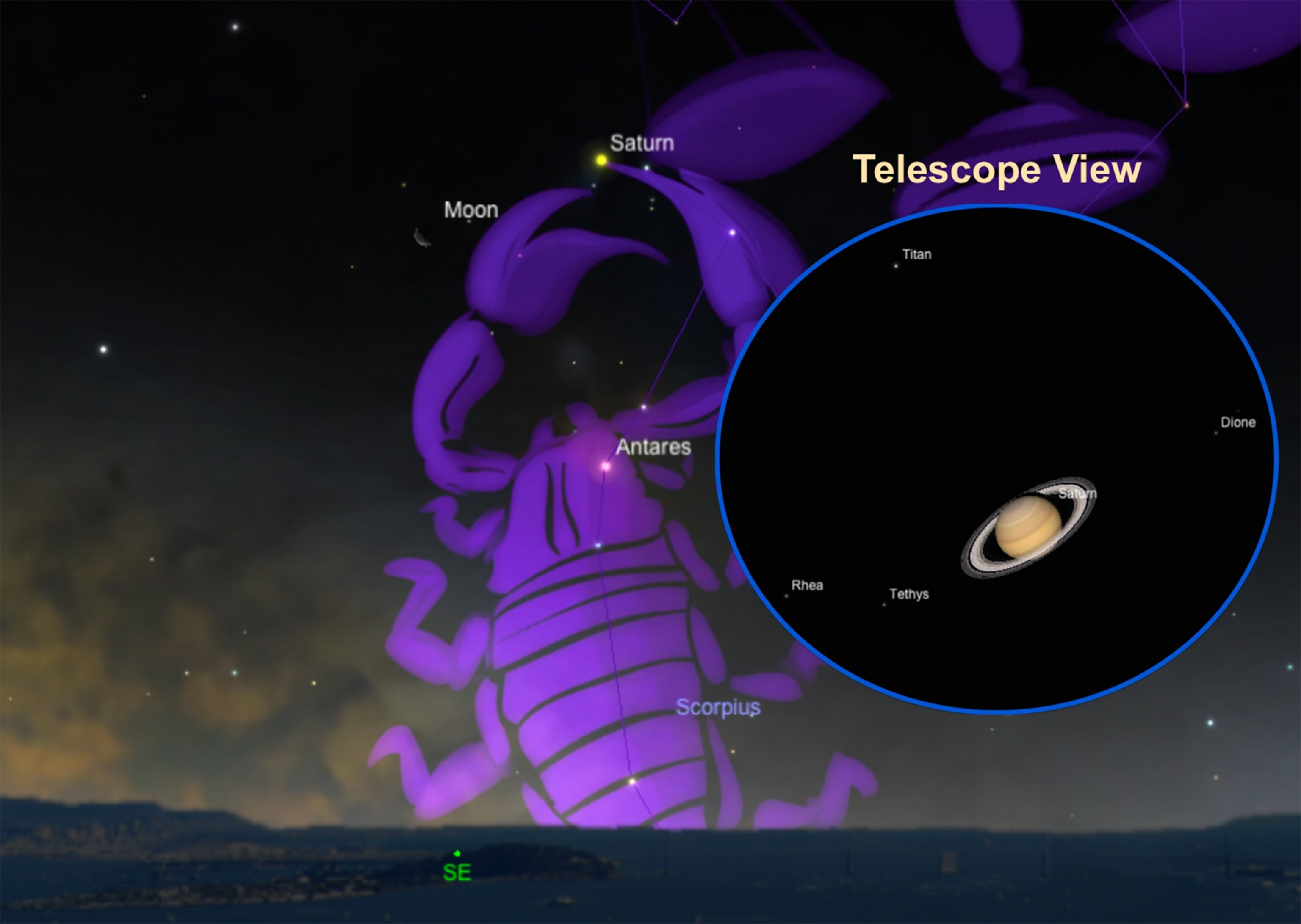 5 Sky Events This Week: Moon Dances With Snow Globe, Lordly Rings, and ...