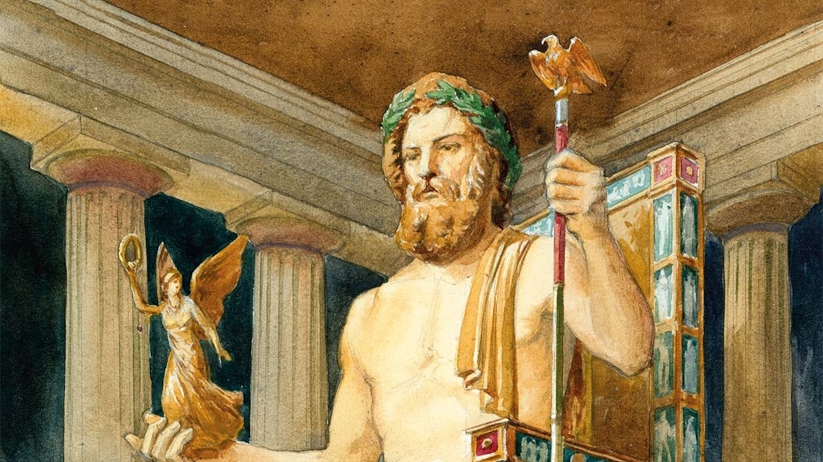 Real Statue Of Zeus Ancient Statue Zeus 3d Model