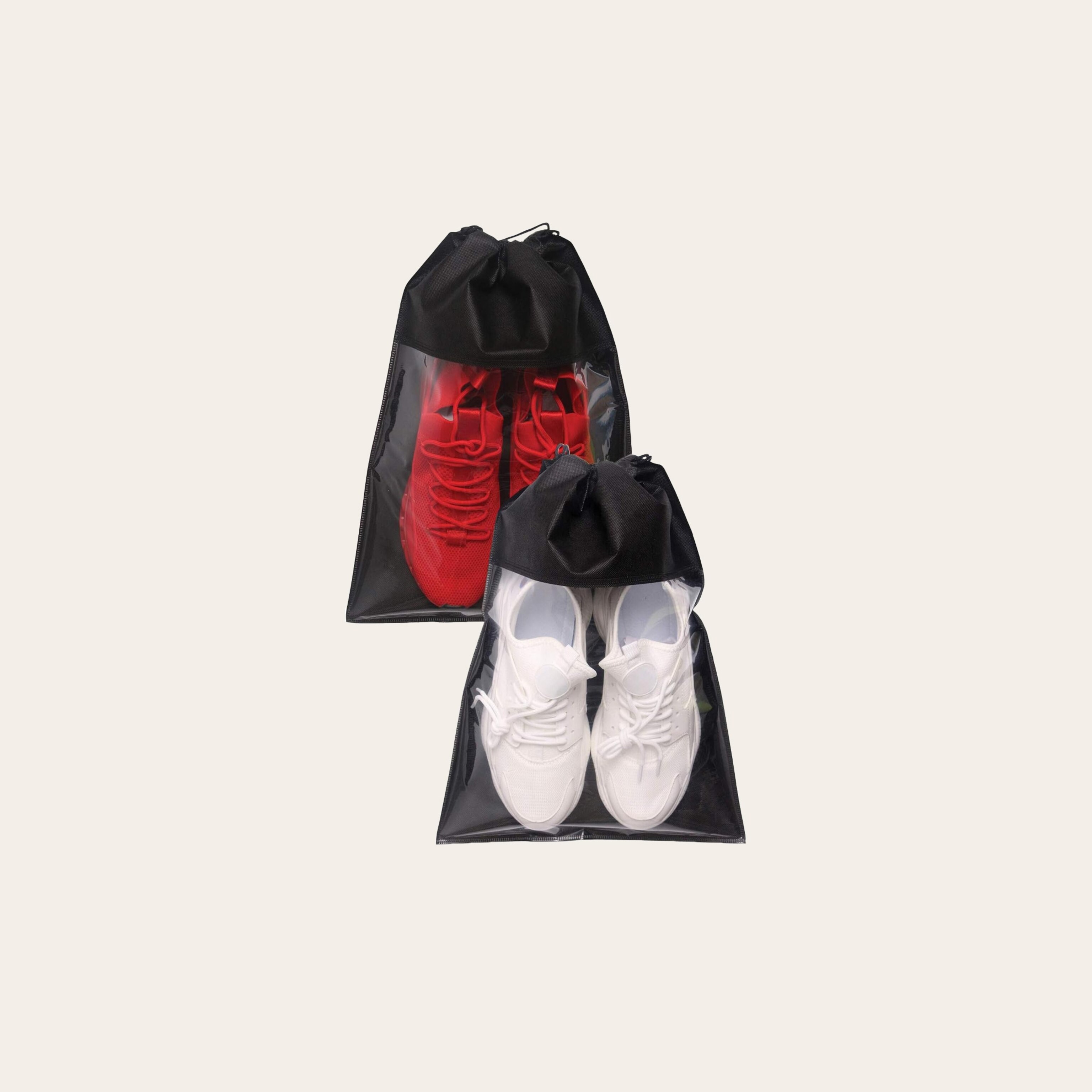 Portable Shoe Organizers Caliee 60-Piece Shoe Storage Bags Set ...