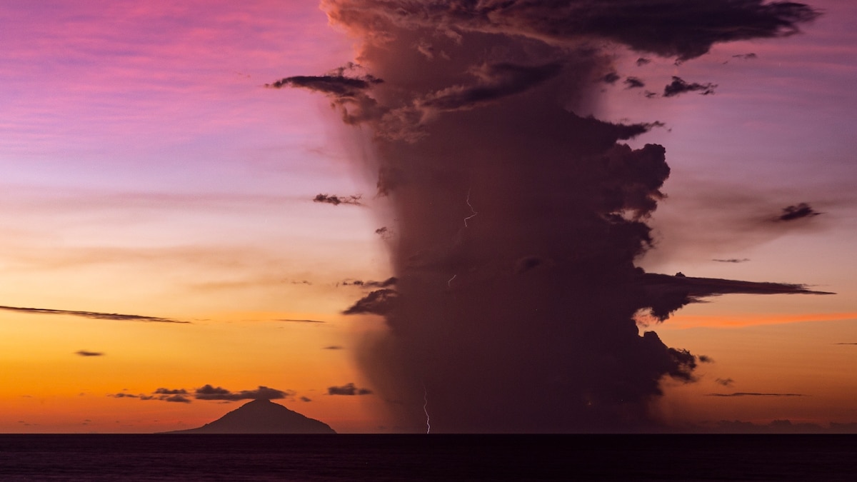 Volcanic eruption sparked a weeklong thunderstorm, and scientists want ...