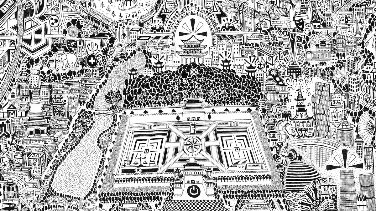 See Beijing in This Incredibly Detailed, Hand-Drawn Map | National ...
