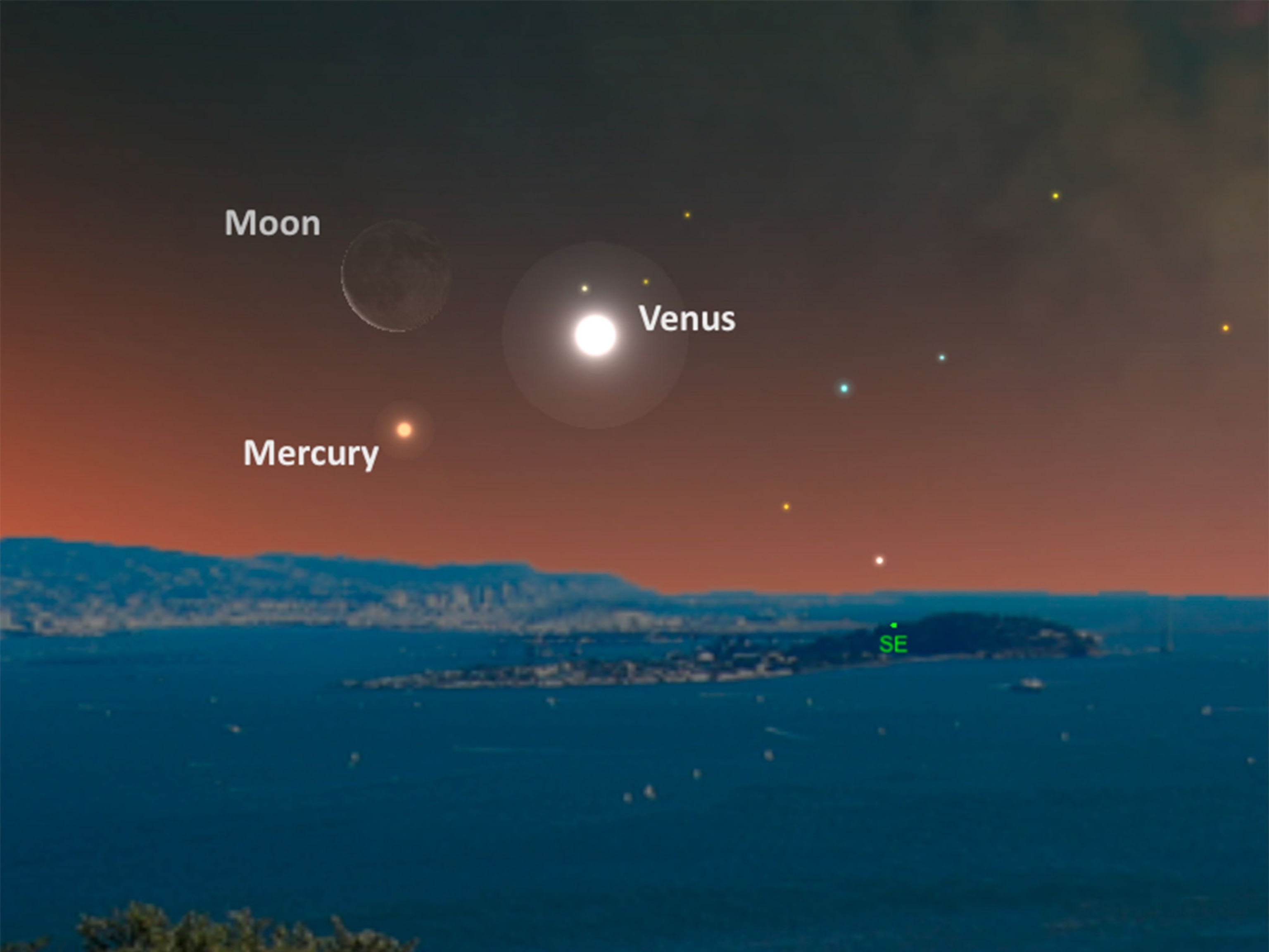 This Week’s Night Sky: Moon and Planets Form Cosmic Triangle