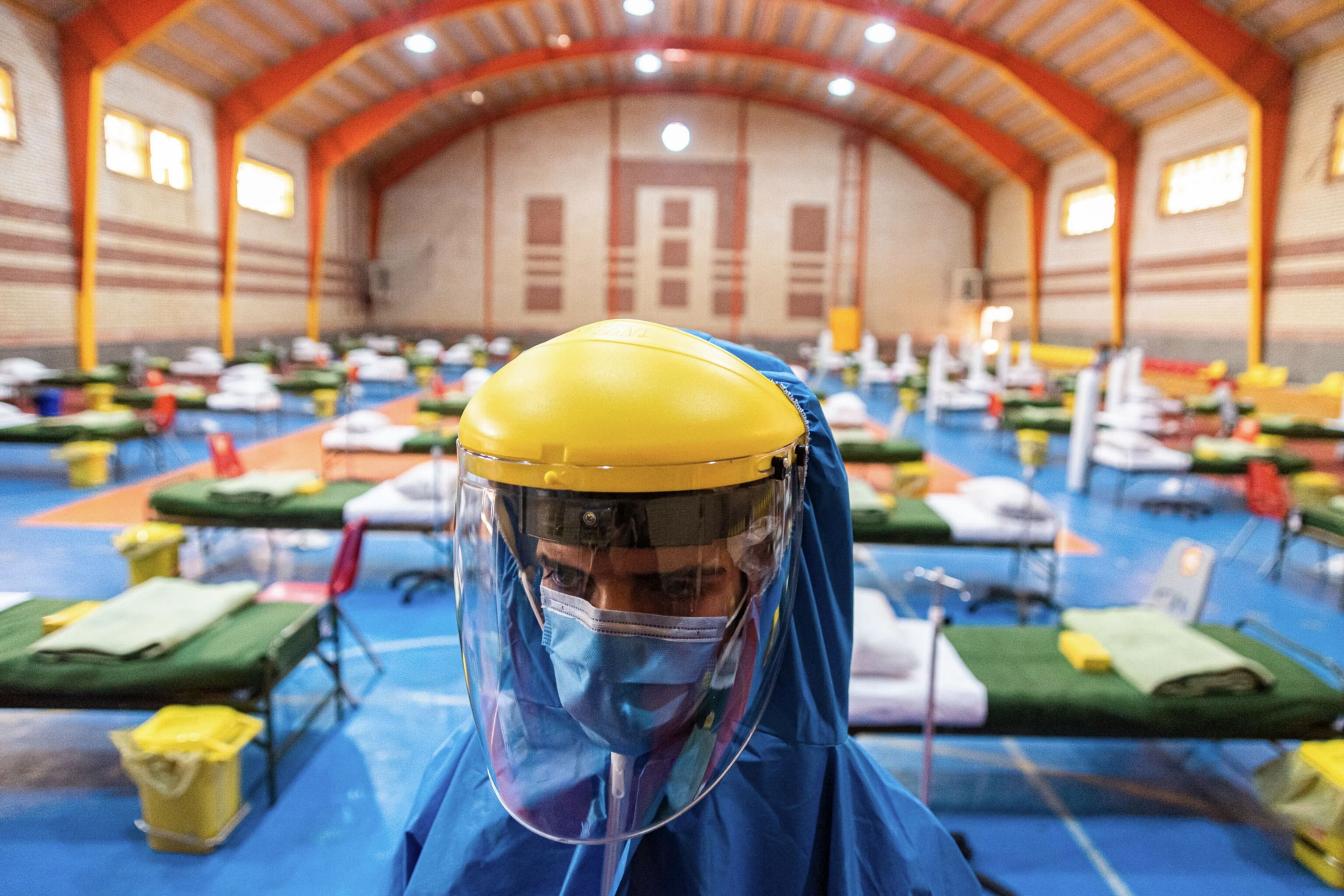 See how sports stadiums have transformed to help pandemic relief efforts