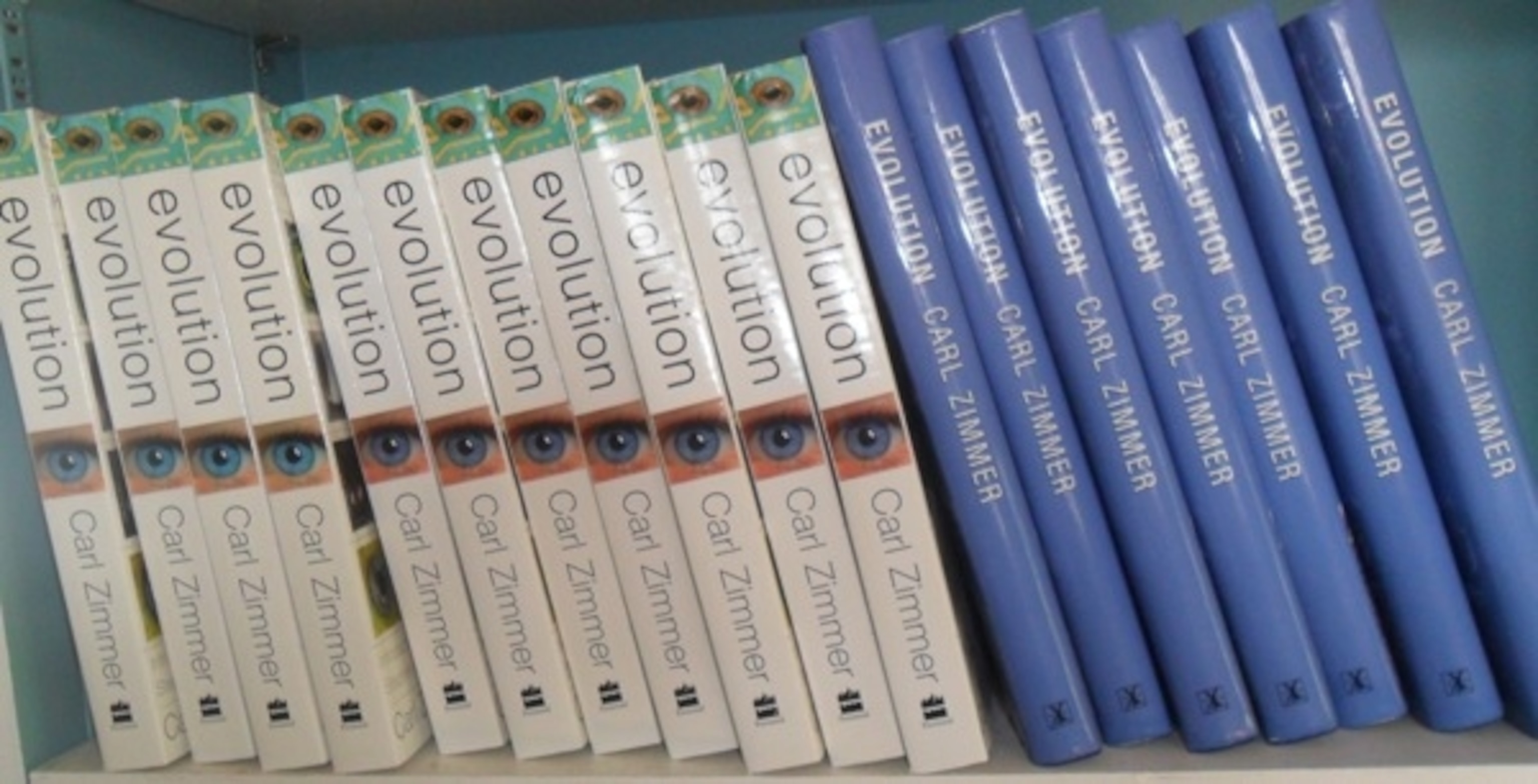 This shelf is for you: American paperback edition of Evolution, and UK ...