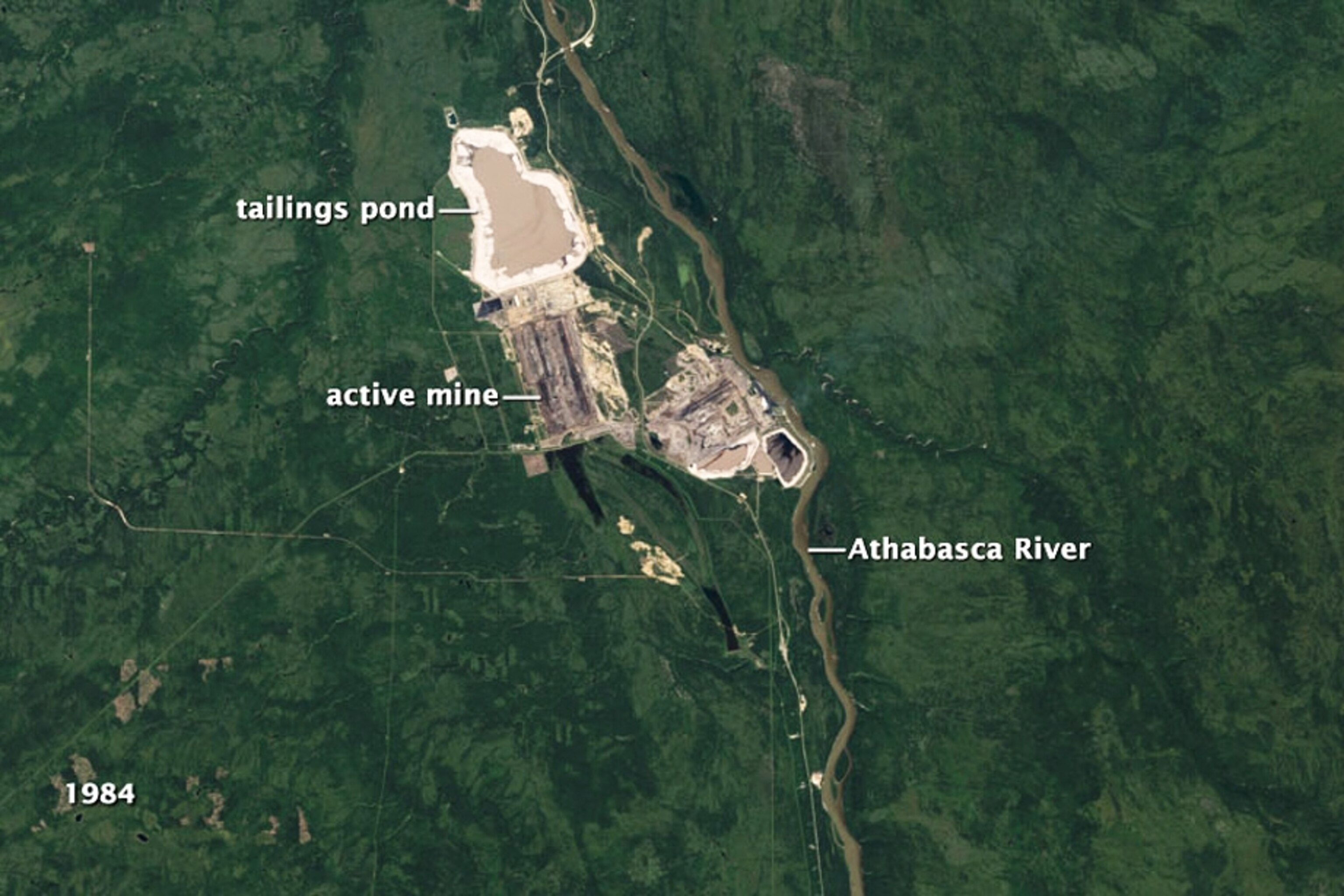 Pictures: Satellite Views of Canada's Oil Sands Over Time