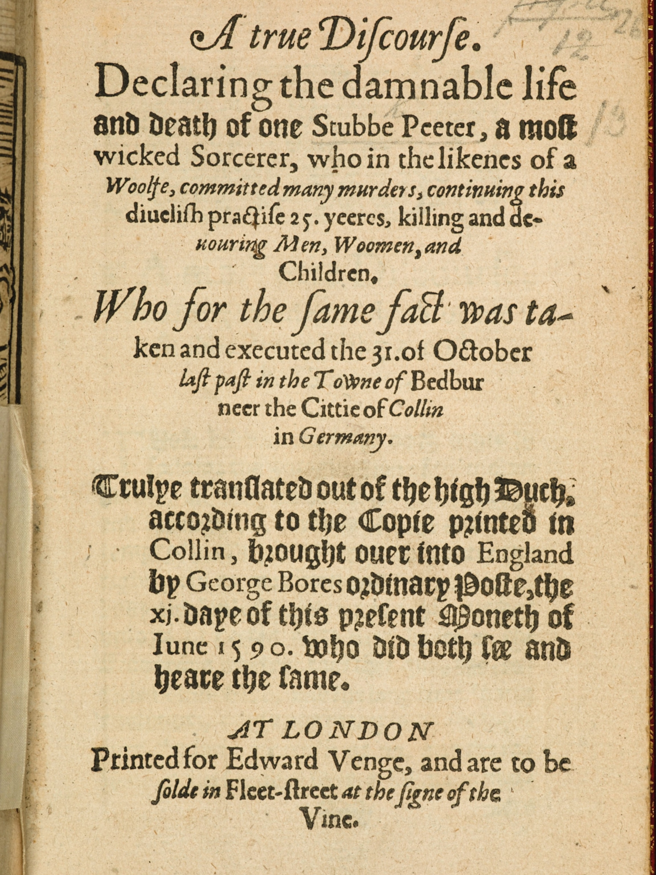 A German werewolf's 'confessions' horrified 1500s Europe