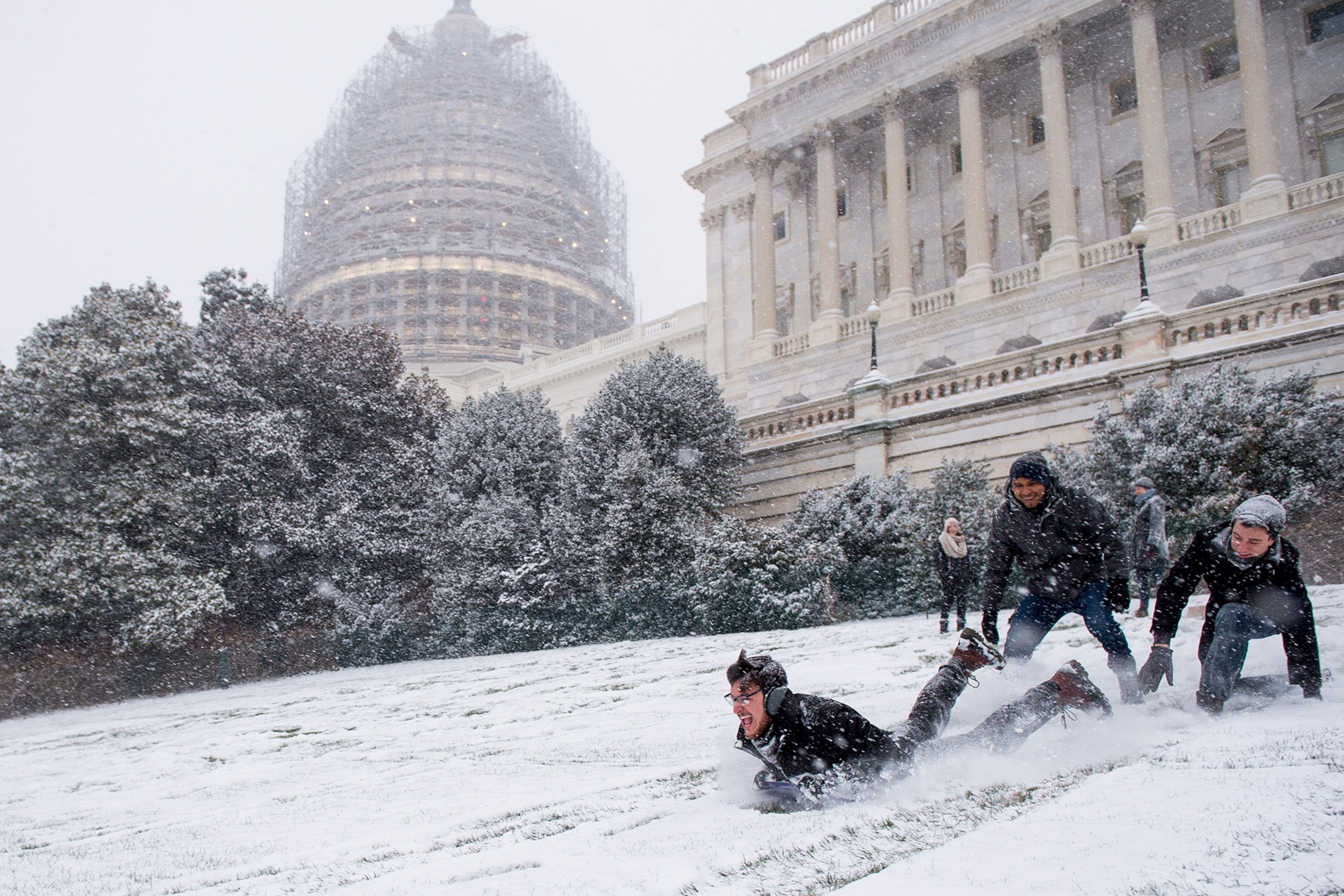 13 Ghostly, Surreal, and Extremely White Pictures of 'Snowzilla'