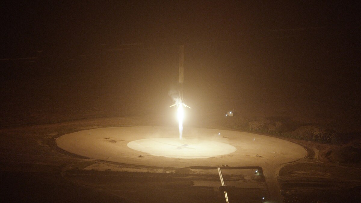 Touchdown! SpaceX Rocket Makes a Perfect Upright Landing | National ...