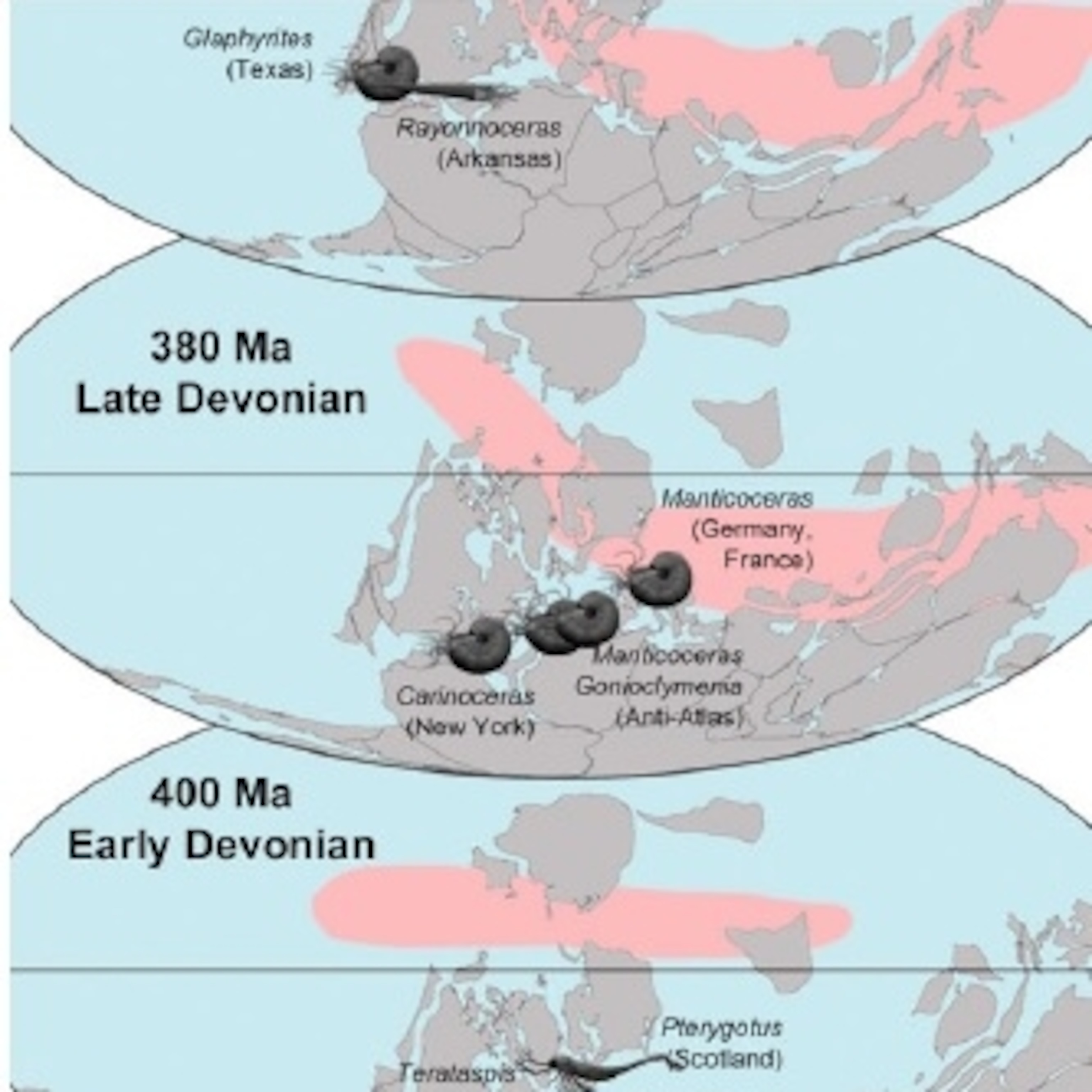 Devonian Period Map