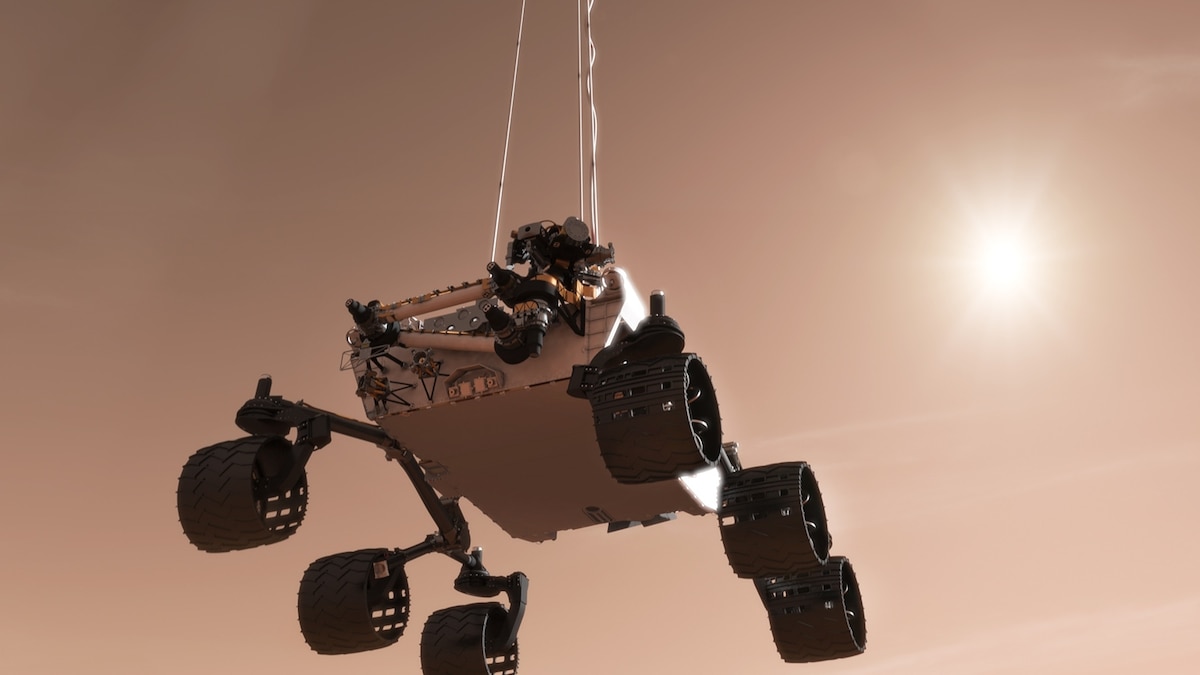 Inside Mars Rover's "Terrifying" Landing: Hovercrafts, Chutes, and Shields