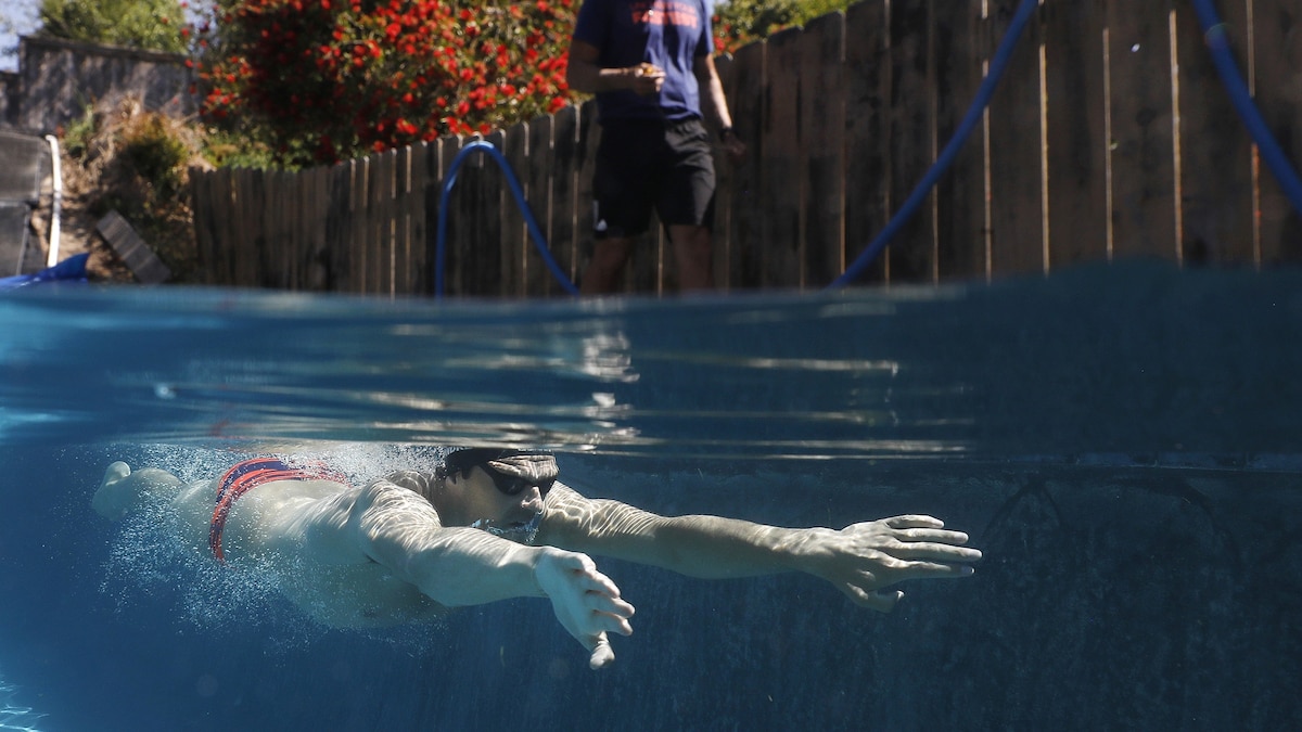 The pool is probably safe. It's the people you need to worry about ...